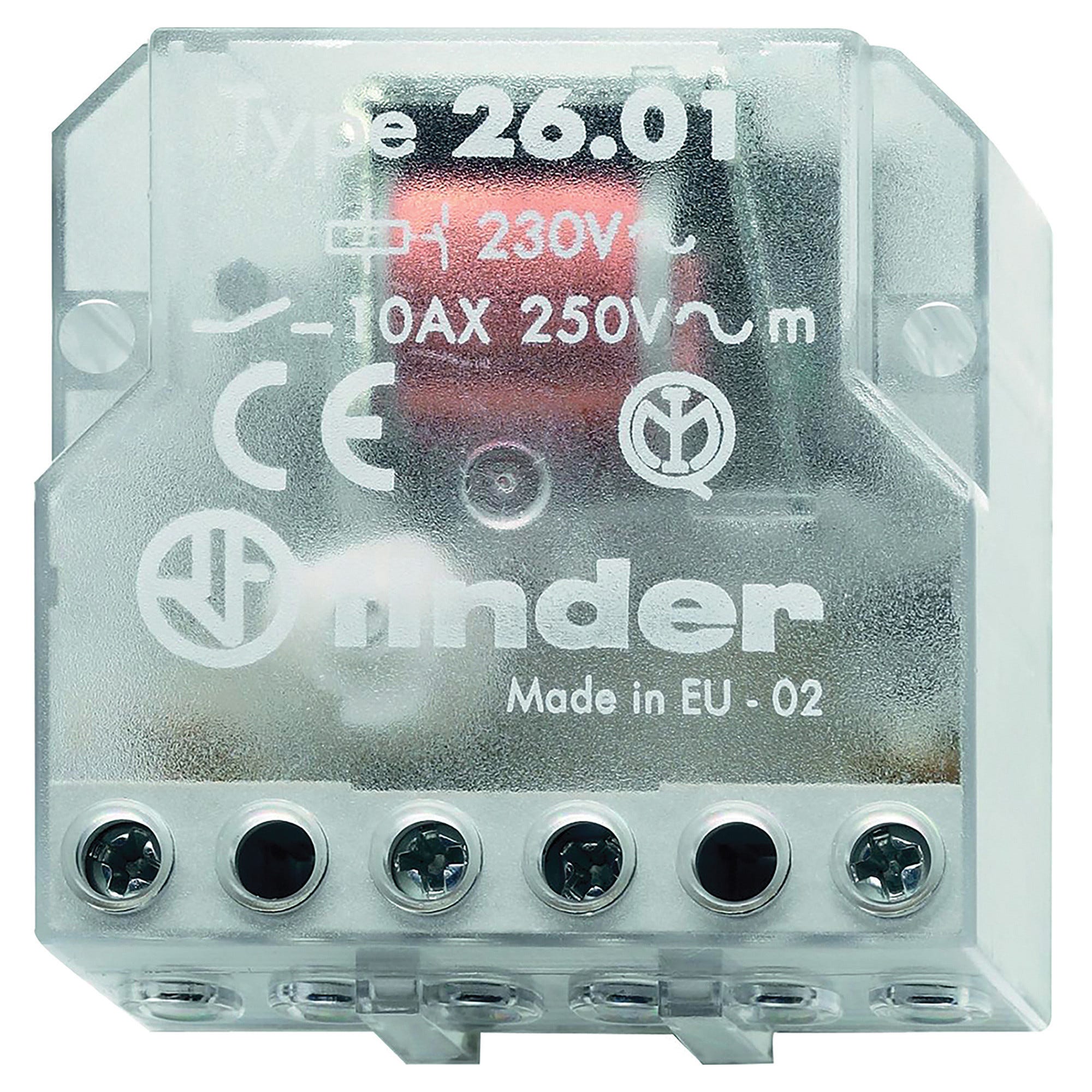 RELE' PASSO PASSO MECCANICO FINDER 10A 1 CONTATTO NO 230V ECCITAZIONE ...