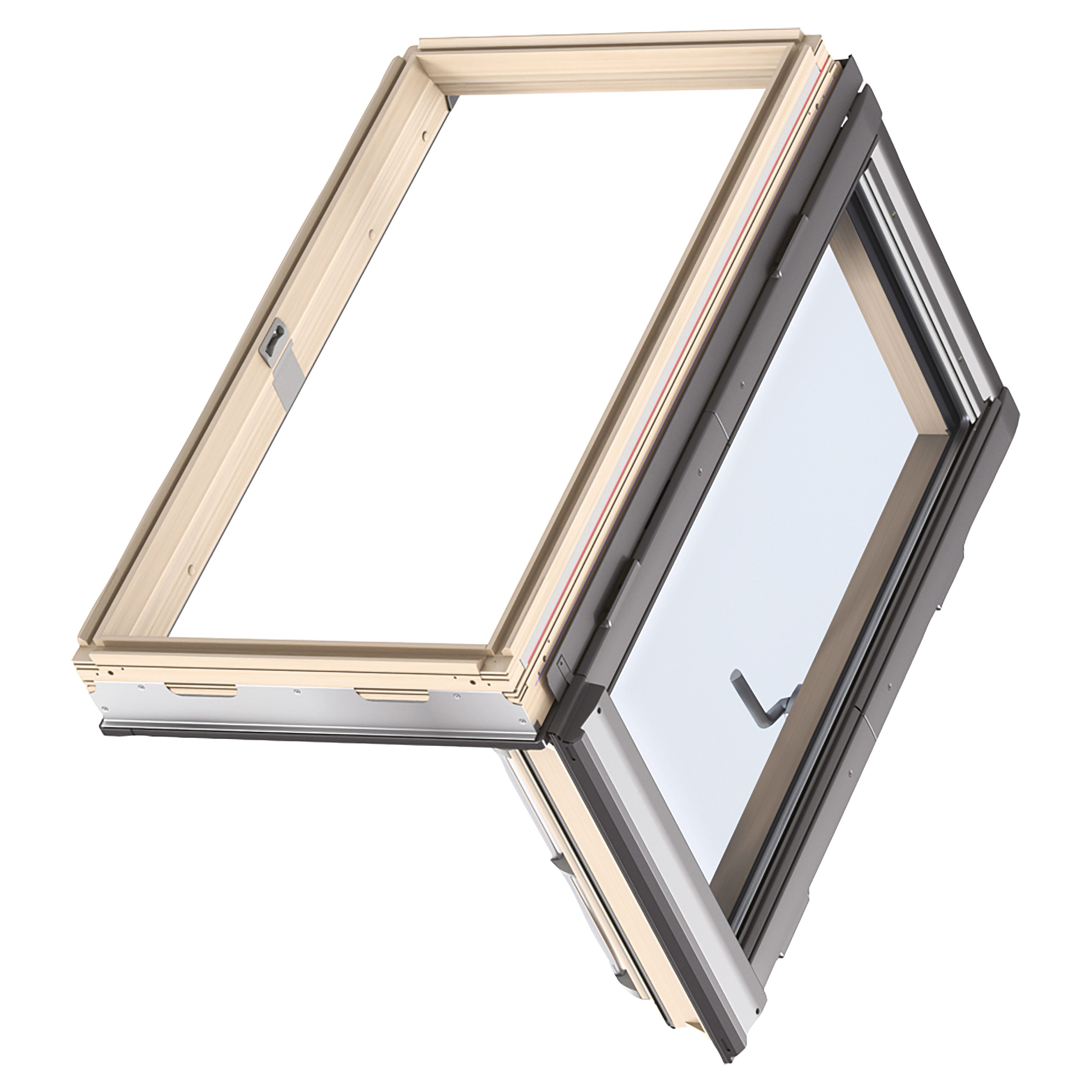 FINESTRA DA TETTO VELUX IN PINO APERTURA A LIBRO 78x98 cm (LxH) | Tecnomat
