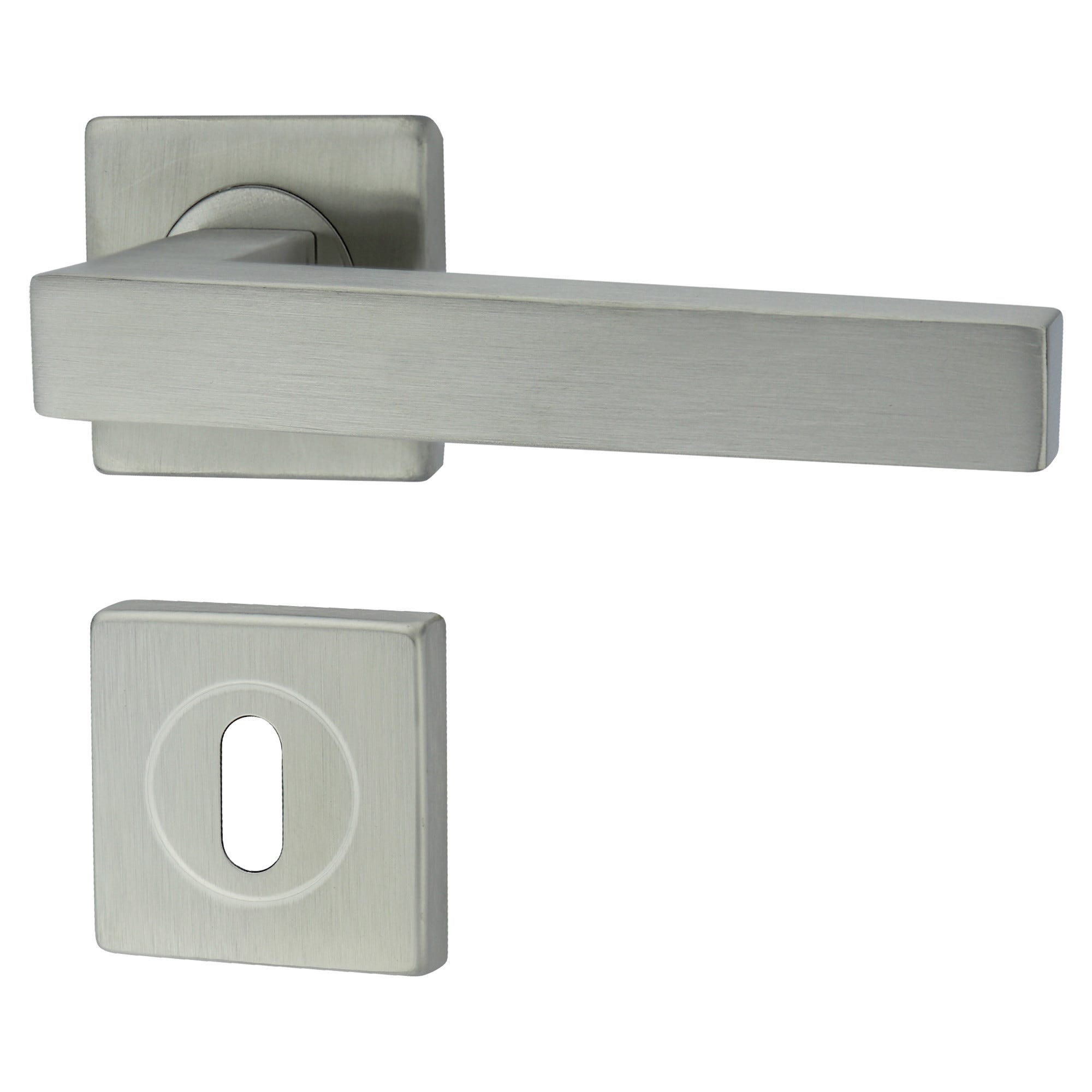 MANIGLIA A ROSETTA COTTALI - AXEL ACCIAIO INOX A4 AISI 304 QUADRO 8 mm