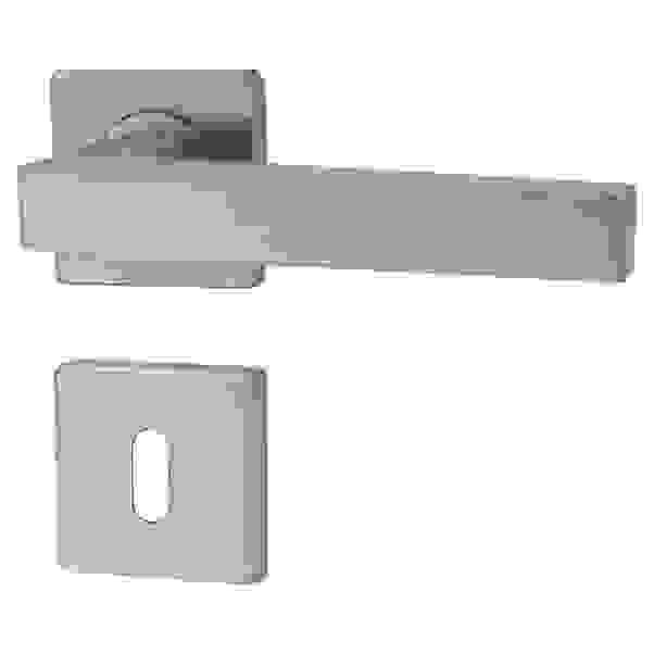 MANIGLIA A ROSETTA COTTALI - AXEL ACCIAIO INOX A4 AISI 304 QUADRO 8 mm