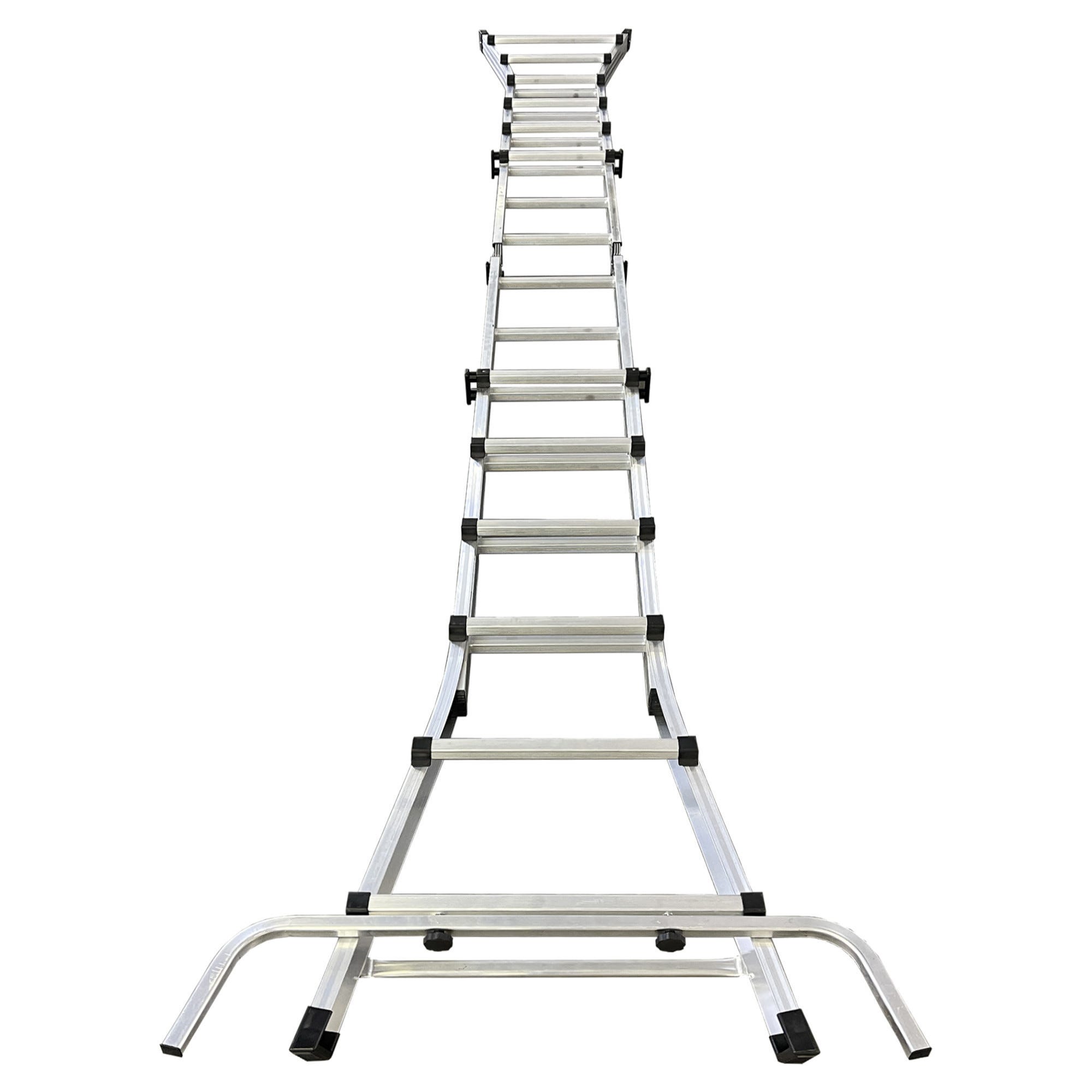 SCALA TELESCOPICA ALLUMINIO STP 6+6 ALTEZZA MASSIMA 6,08 m EN131 ...