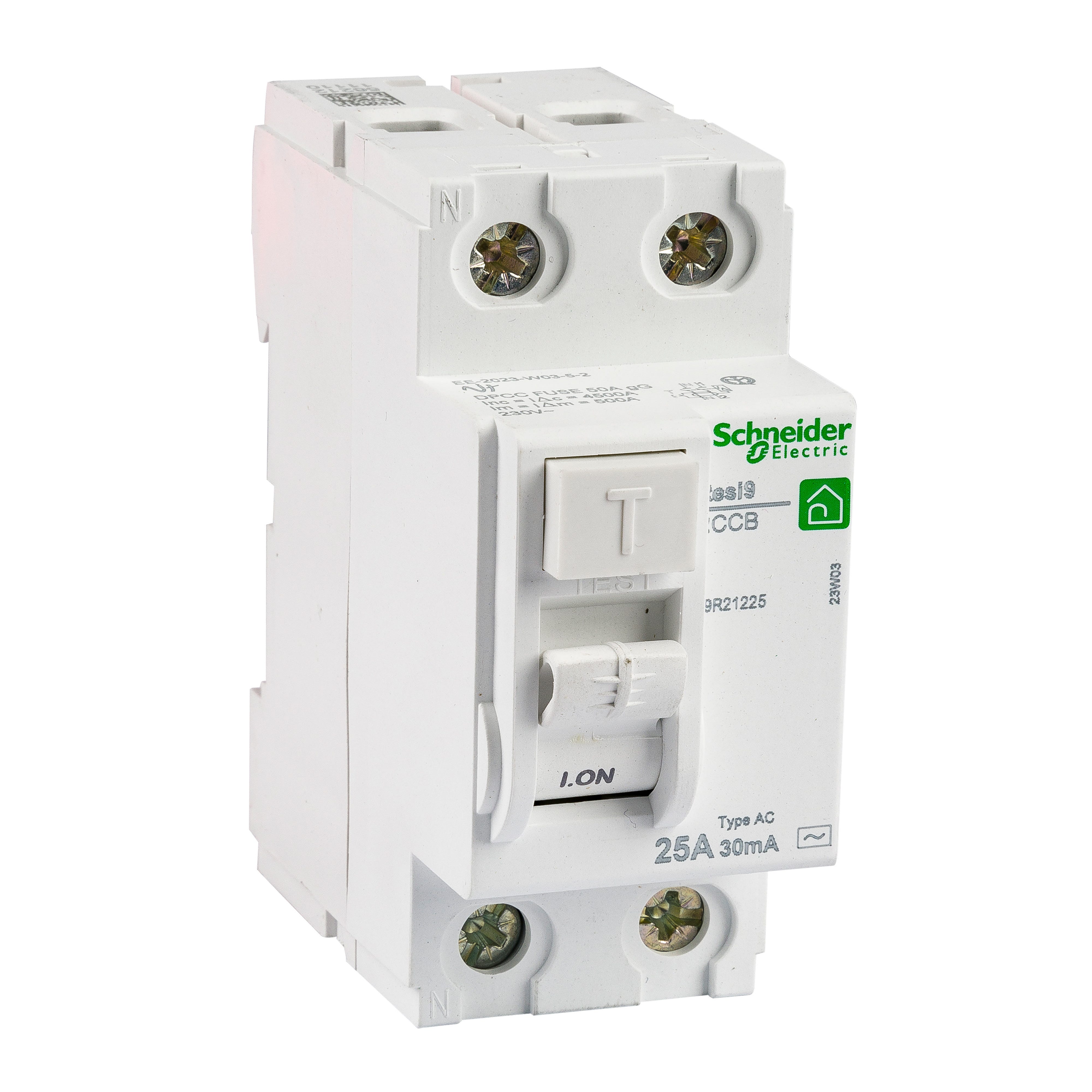 INTERRUTTORE DIFFERENZIALE PURO SCHNEIDER 2P 25A 30mA CLASSE AC
