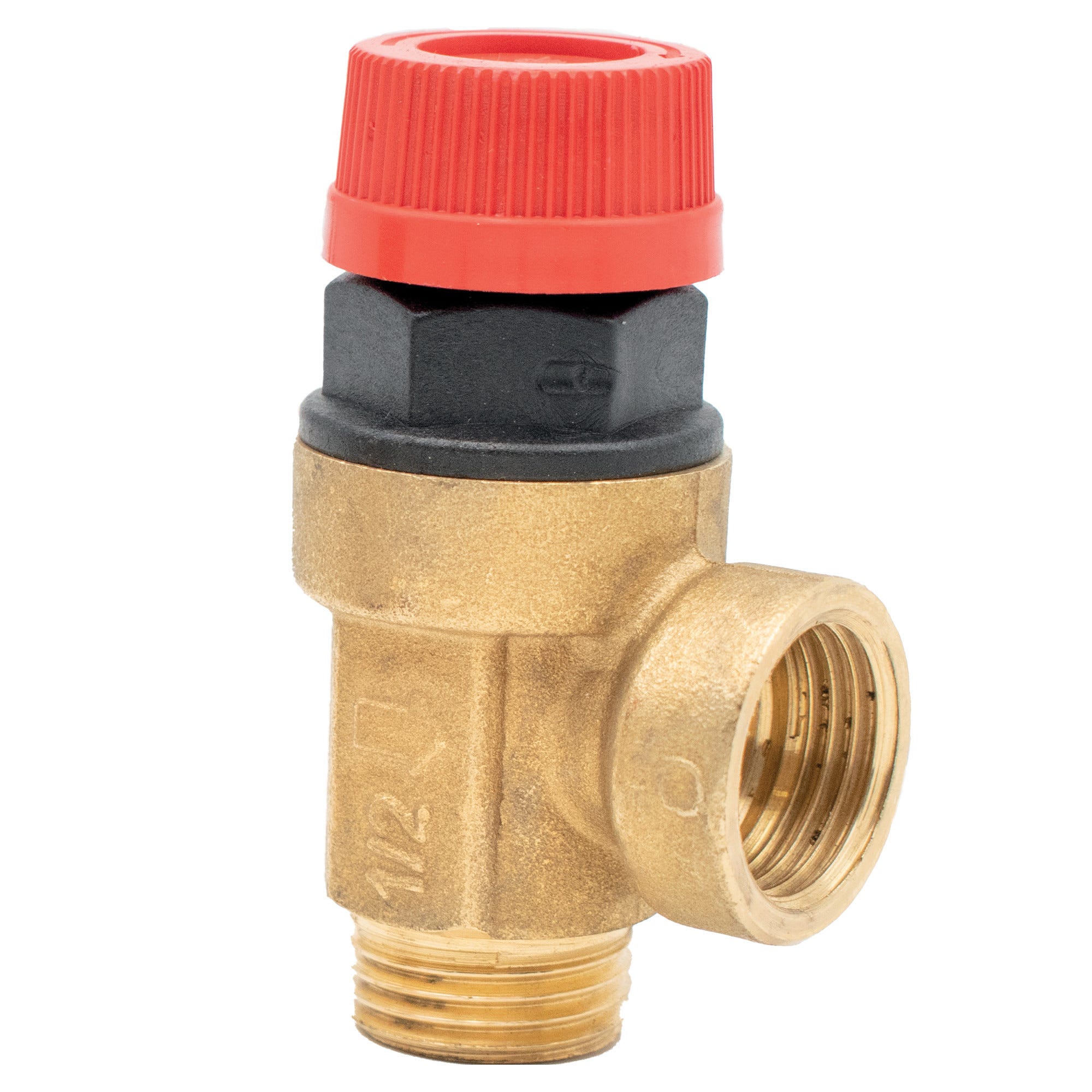 VALVOLA SICUREZZA FERRARI 3 bar FF3/4" A MEMBRANA CORPO IN OTTONE ...