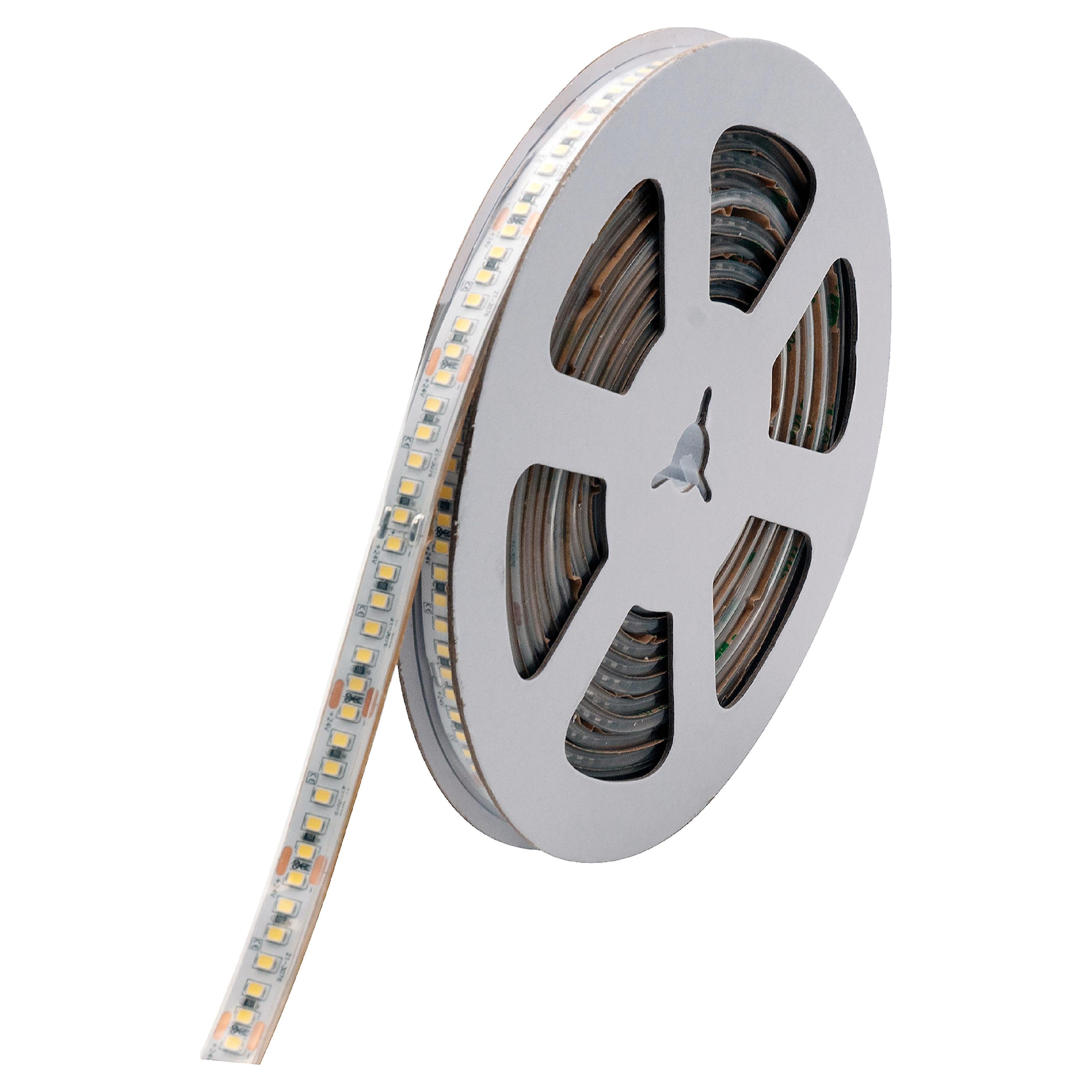 STRIP LED TMR DA ESTERNO 230V LUNGHEZZA 5m 17W/m 1580lm/m 3000K LUCE ...