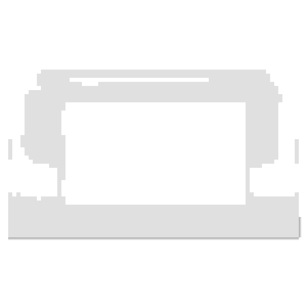 PLACCA METIS 4 MODULI IN TECNOPOLIMERO COLORE BIANCO