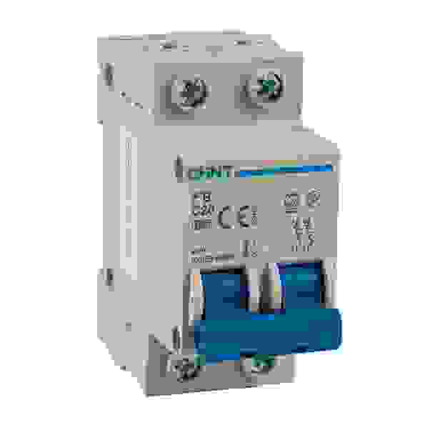 INTERRUTTORE MAGNETOTERMICO CHINT 20A 4,5kA CURVA C 2 MODULI