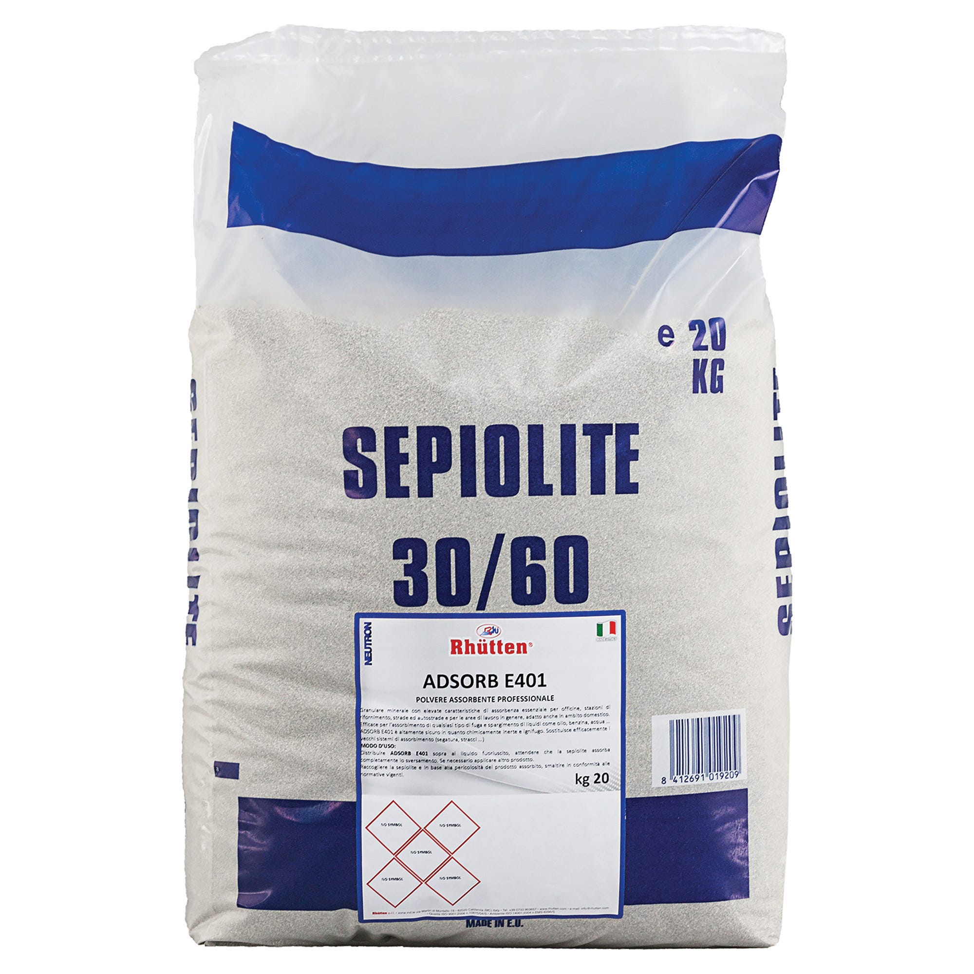 SEPIOLITE POLVERE ASSORBENTE GRANULARE 20kg NEUTRON PROFESSIONALE ...