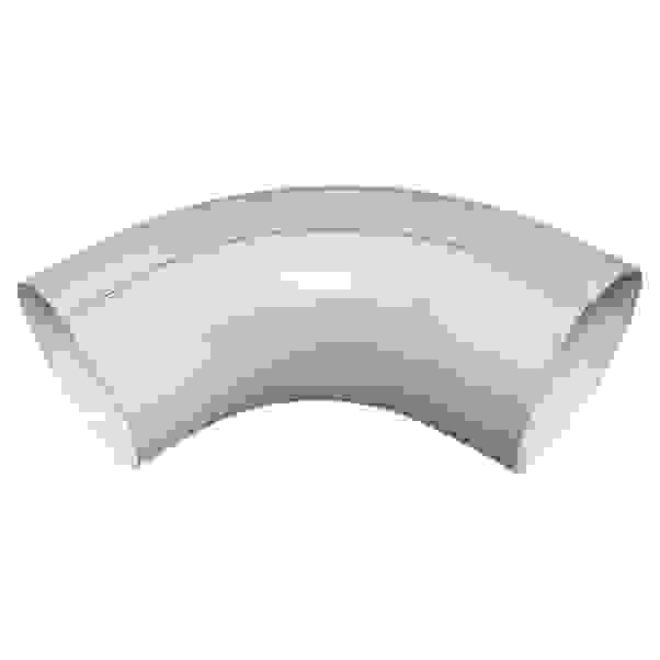 CURVA IN LAMIERA 67° Ø 80 mm BIANCO GRIGIO LAMIERA PREVERNICIATA
