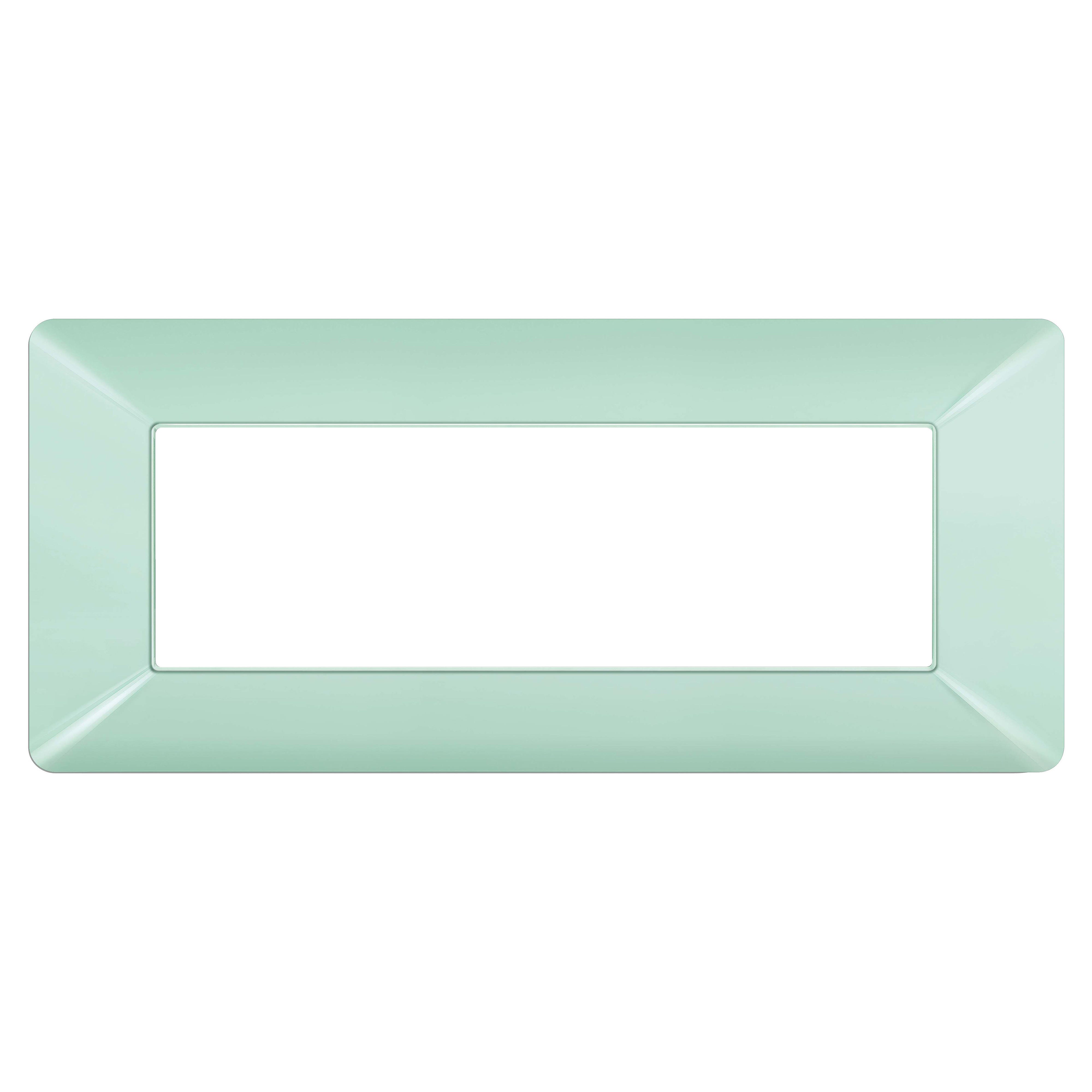 PLACCA IN TECNOPOLIMERO KALOS 6 MODULI COLORE VERDE PASTELLO