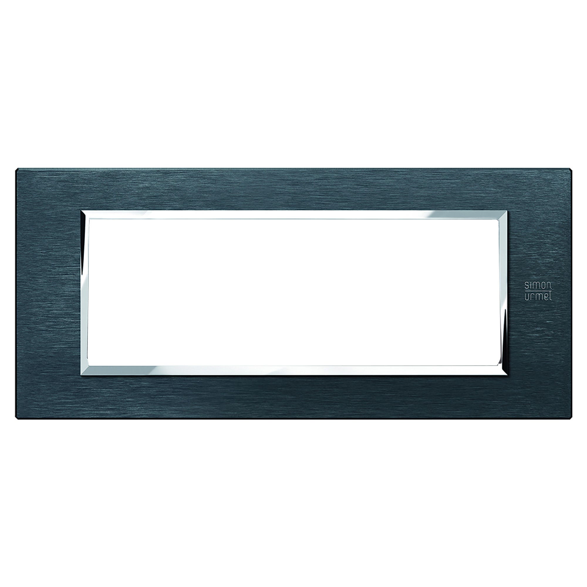 PLACCA 6 MODULI ALLUMINIO KARBON NEA EXPI'