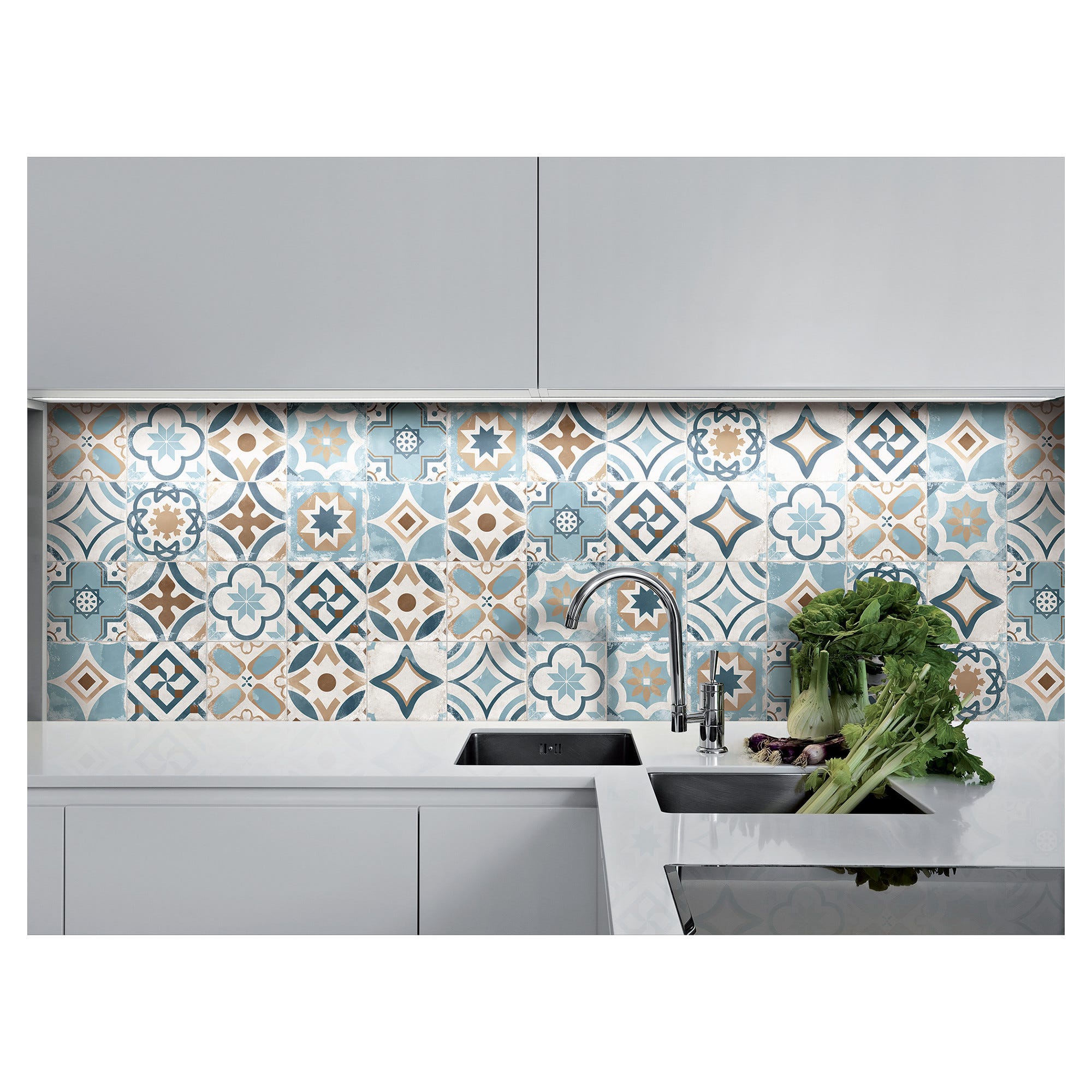 RIVESTIMENTO PAVIMENTO INTERNO LOOP MIX 12 DECORI 20x20x0,74 cm PEI 4 ...