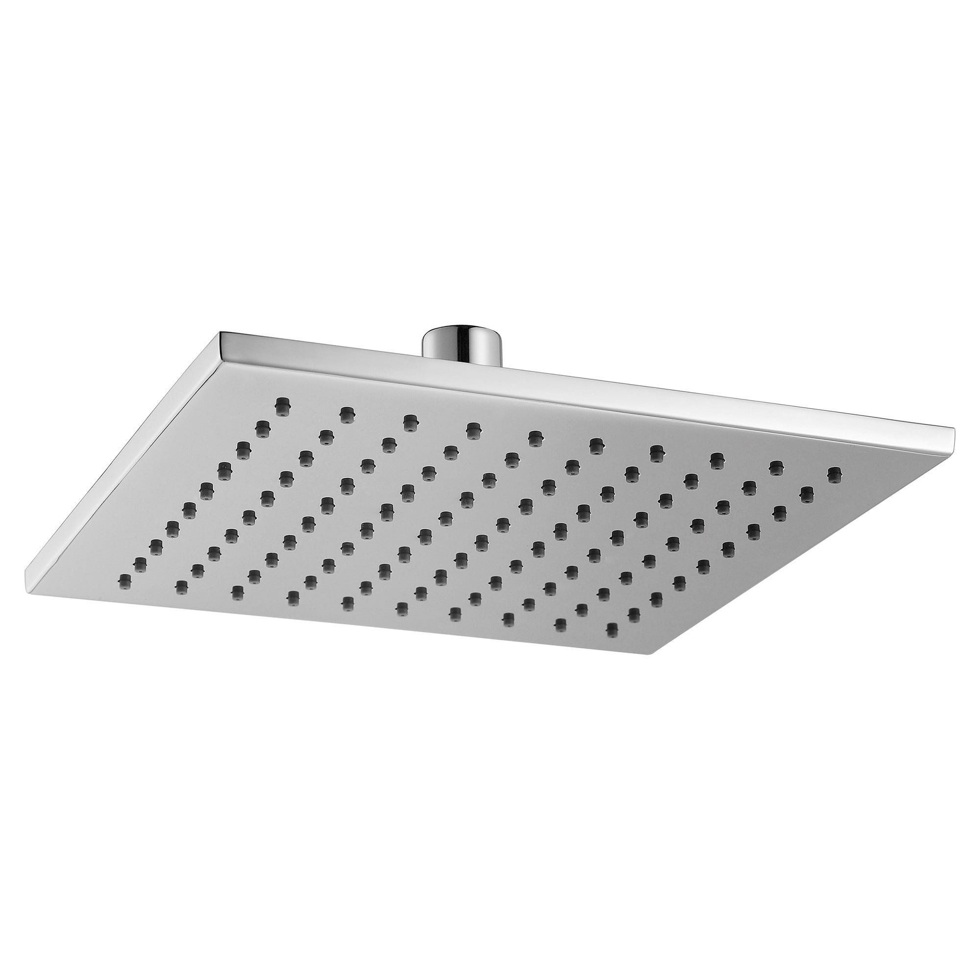 SOFFIONE QUADRO GIUNONE IN OTTONE CROMO 20x20 cm