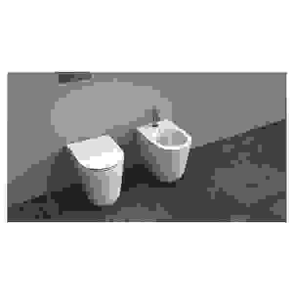 VASO SERIE JOHN FILO MURO CON SCARICO MULTIPLO SILENZIATO SENZA BRIDA ...