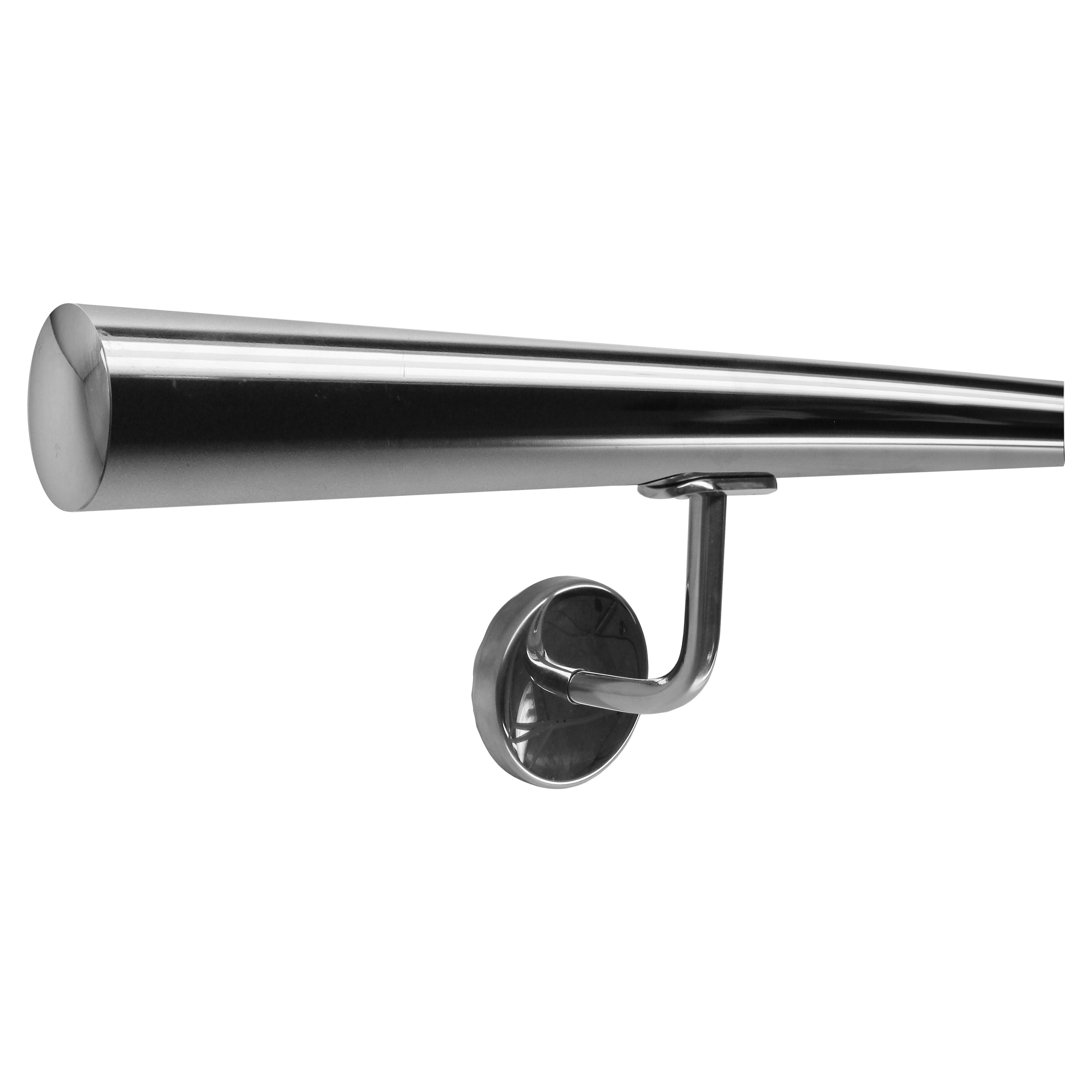 KIT CORRIMANO A MURO INOX AISI 316 Ø 42,4x2000 mm LUCIDO | Tecnomat