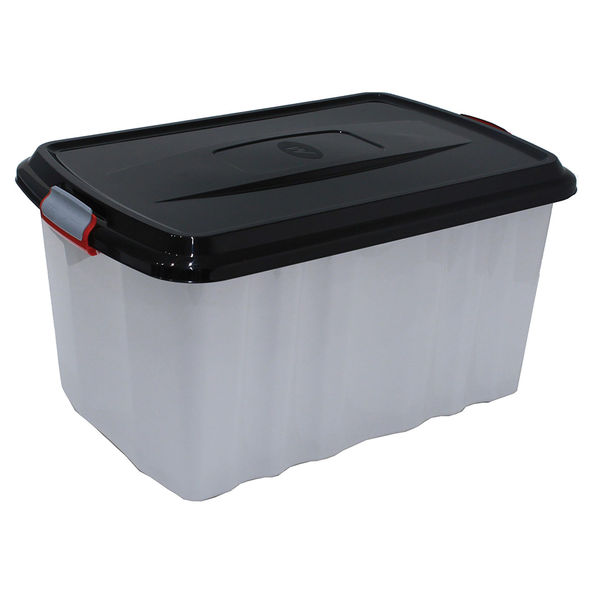 CONTENITORE CON COPERCHIO 56x41x39,5 cm (LxHxP) 61 l TRASPARENTE | Tecnomat