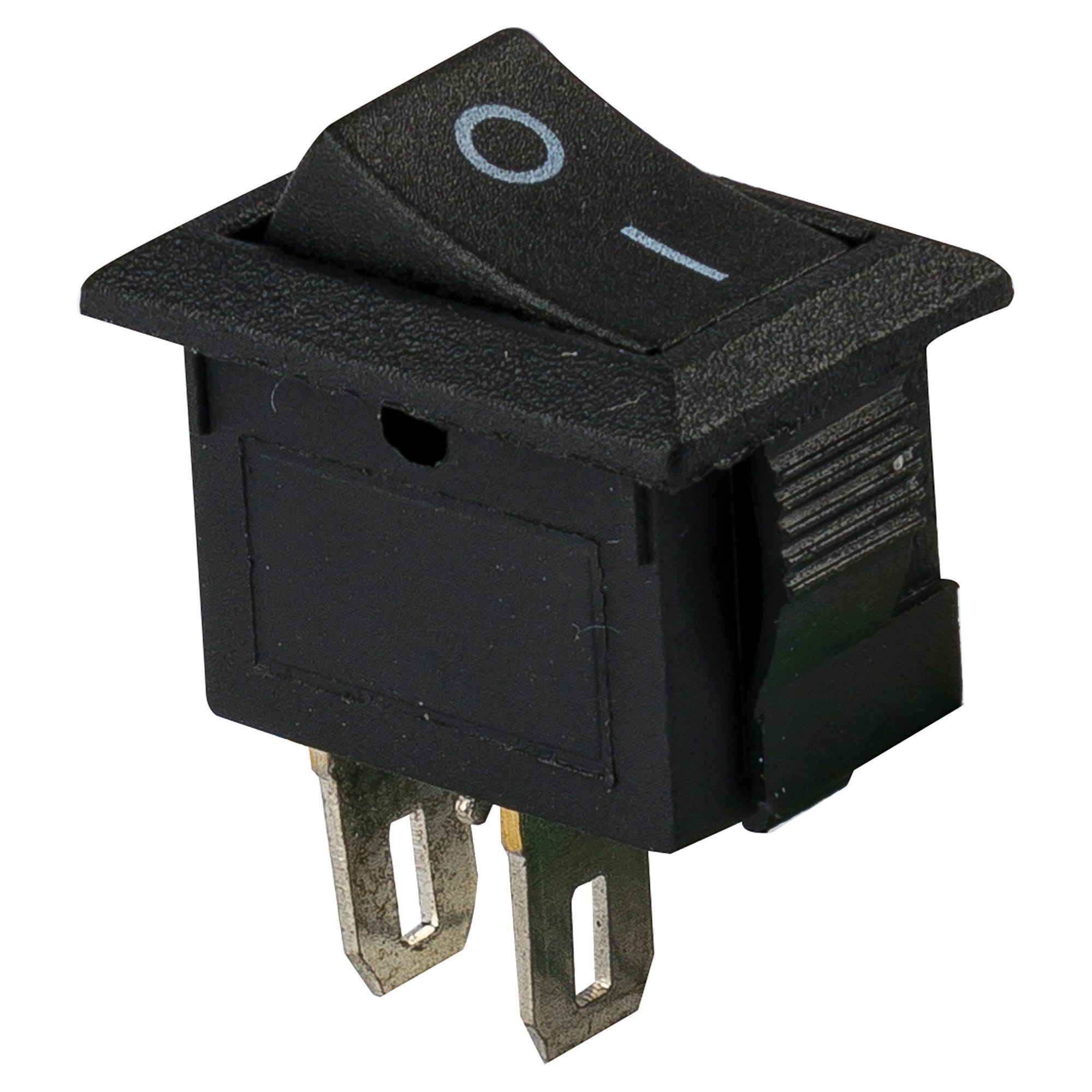 INTERRUTTORE DA PANNELLO NERO 25V 3A DIMENSIONI 8,5x13,5 mm