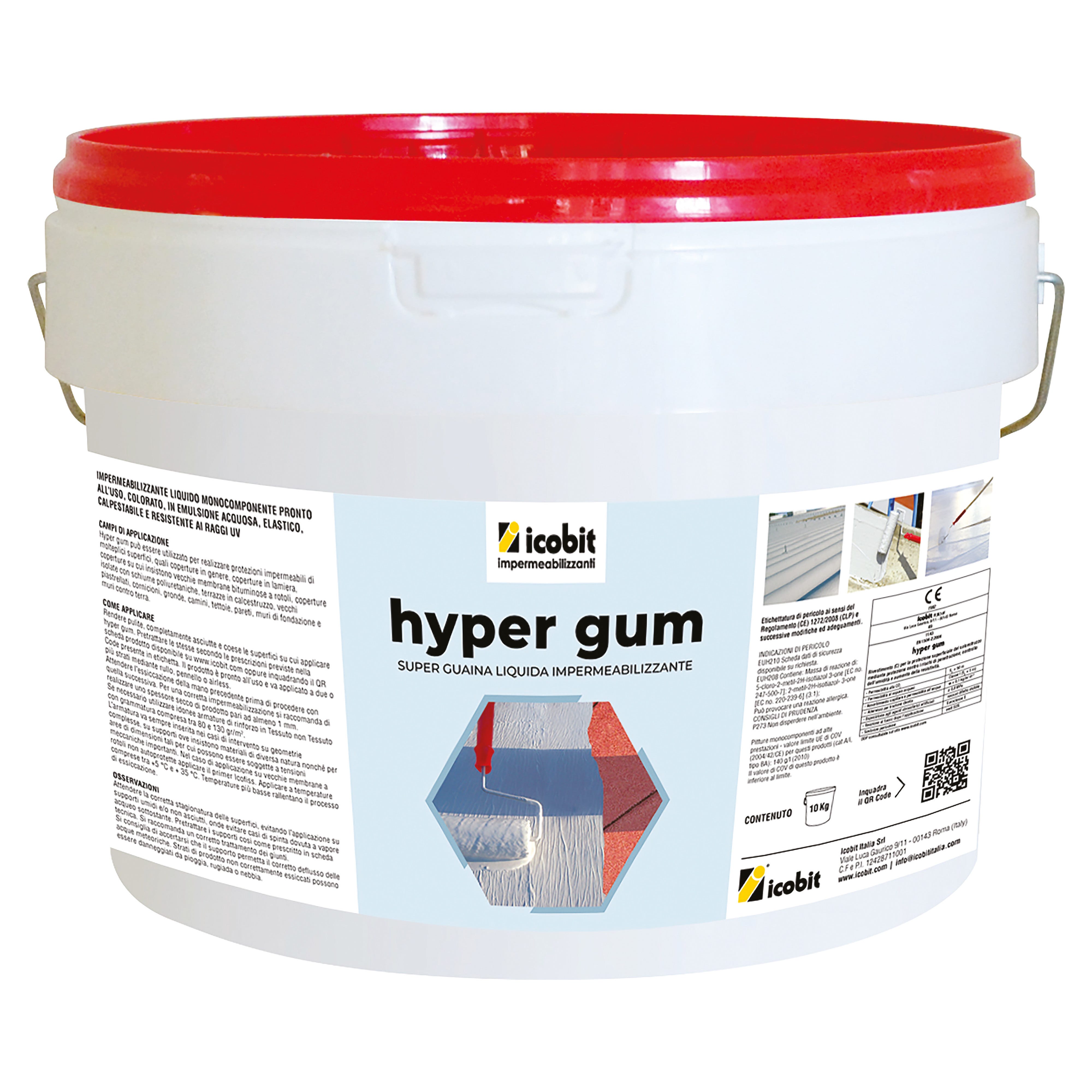 GUAINA LIQUIDA ELASTOMERICA ROSSA 10 kg