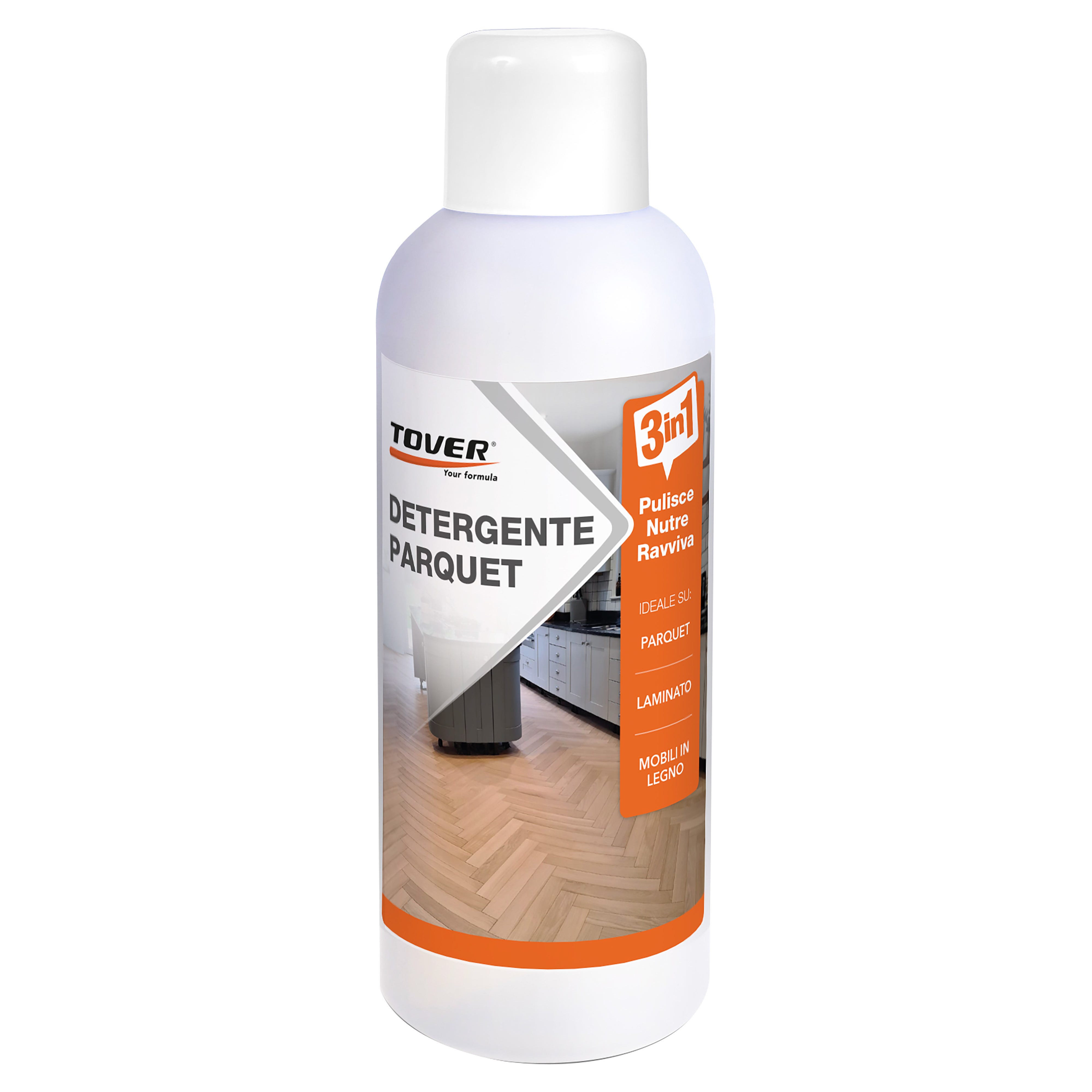 DETERGENTE PULITO PARQUET E LAMINATO LAVA E NUTRE IL PAVIMENTO TOVER 1l