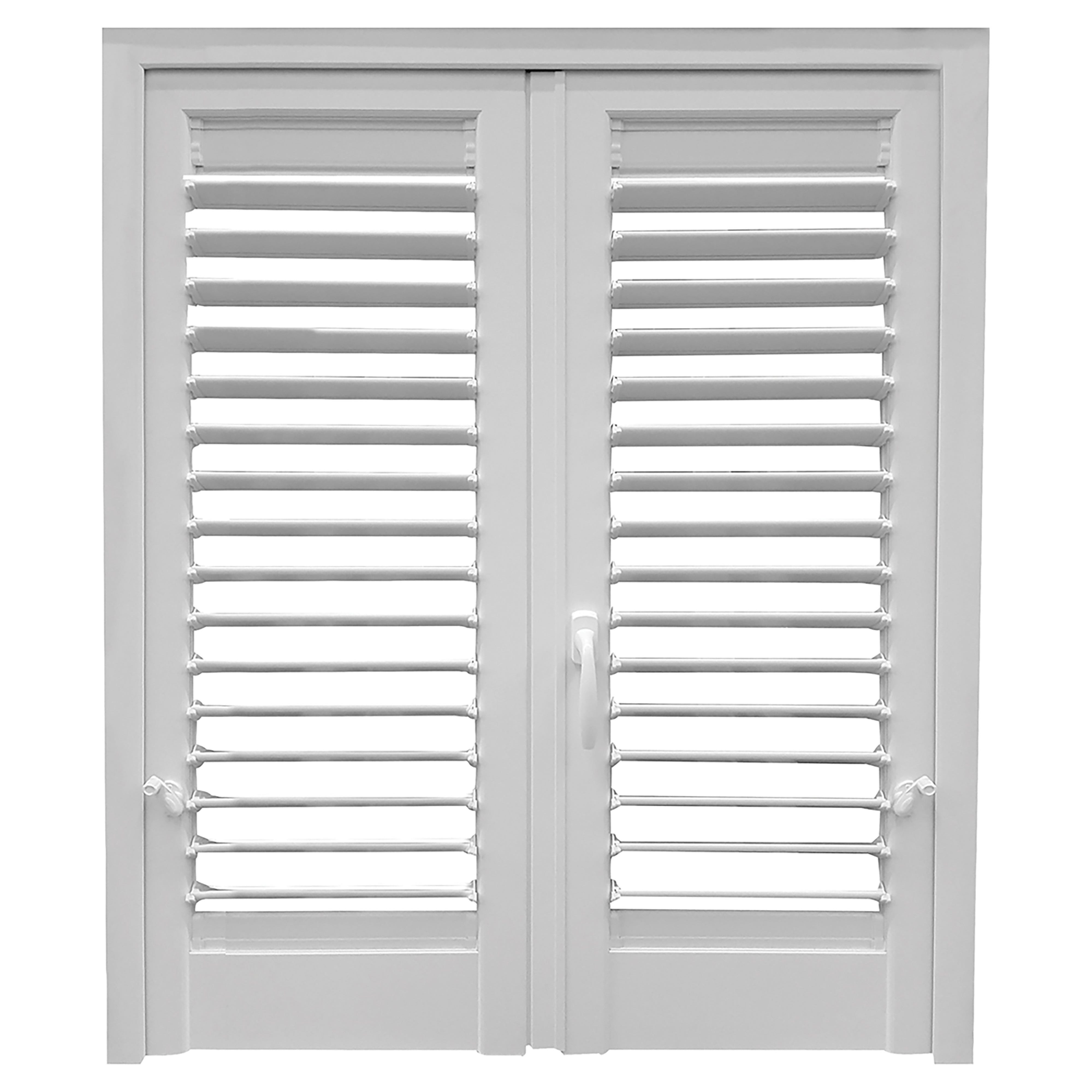 PERSIANA IN ALLUMINIO BIANCO OPACO 2 ANTE 120x120 cm (LxH)