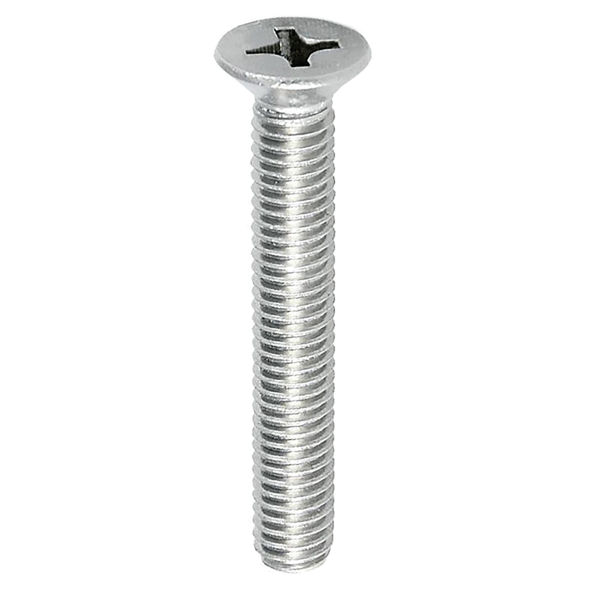 VITI TESTA SVASATA PIANA Ø 6x60 mm INOX AISI 316 10 PEZZI
