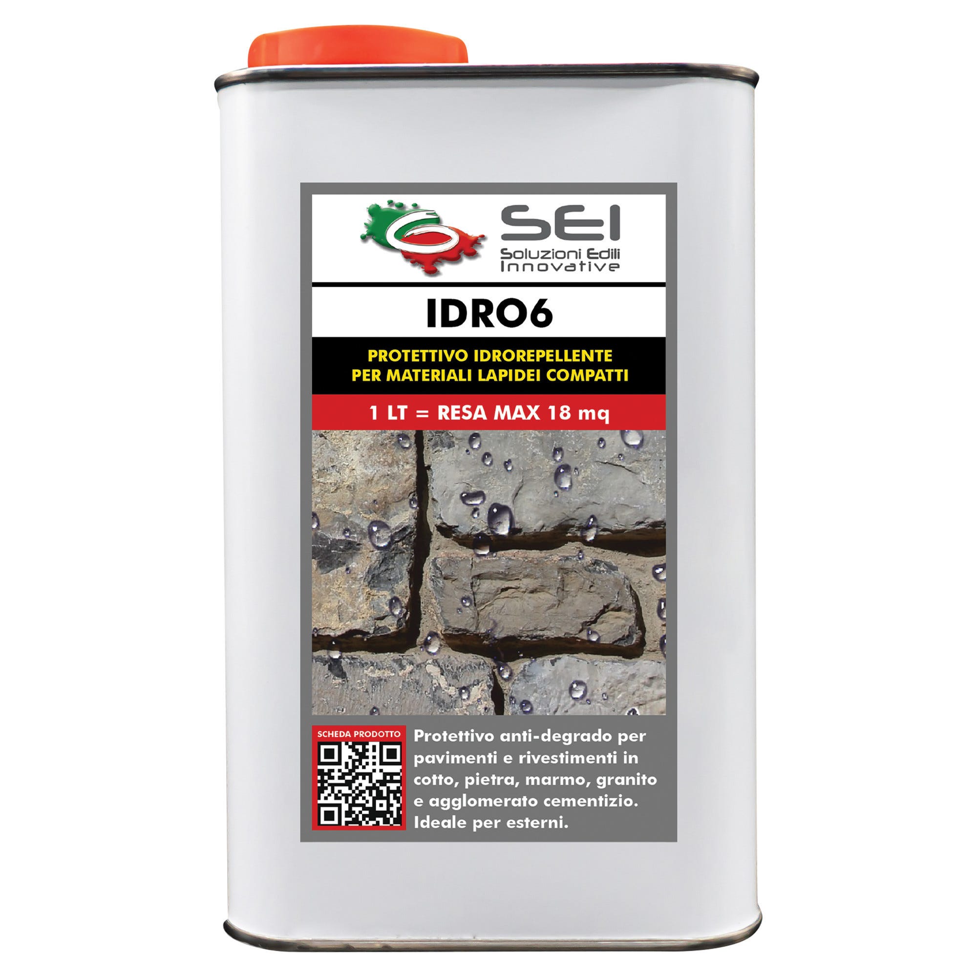 IDROREPELLENTE PIETRA CEMENTO PLAQUETTES ASOLVENTE IDRO 6 1 l