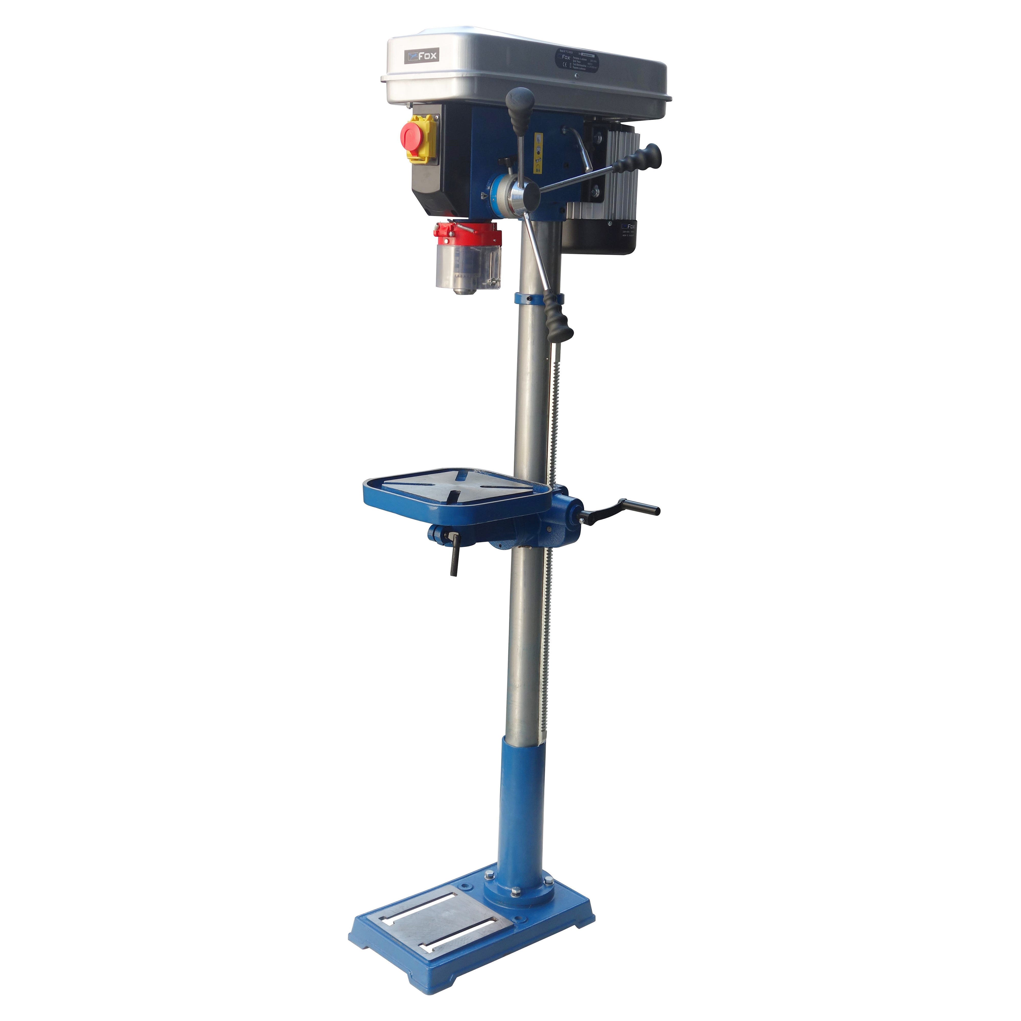 TRAPANO A COLONNA DA TERRA FOX 460 W FORATURA MANDRINO Ø 3-16 mm CORSA ...