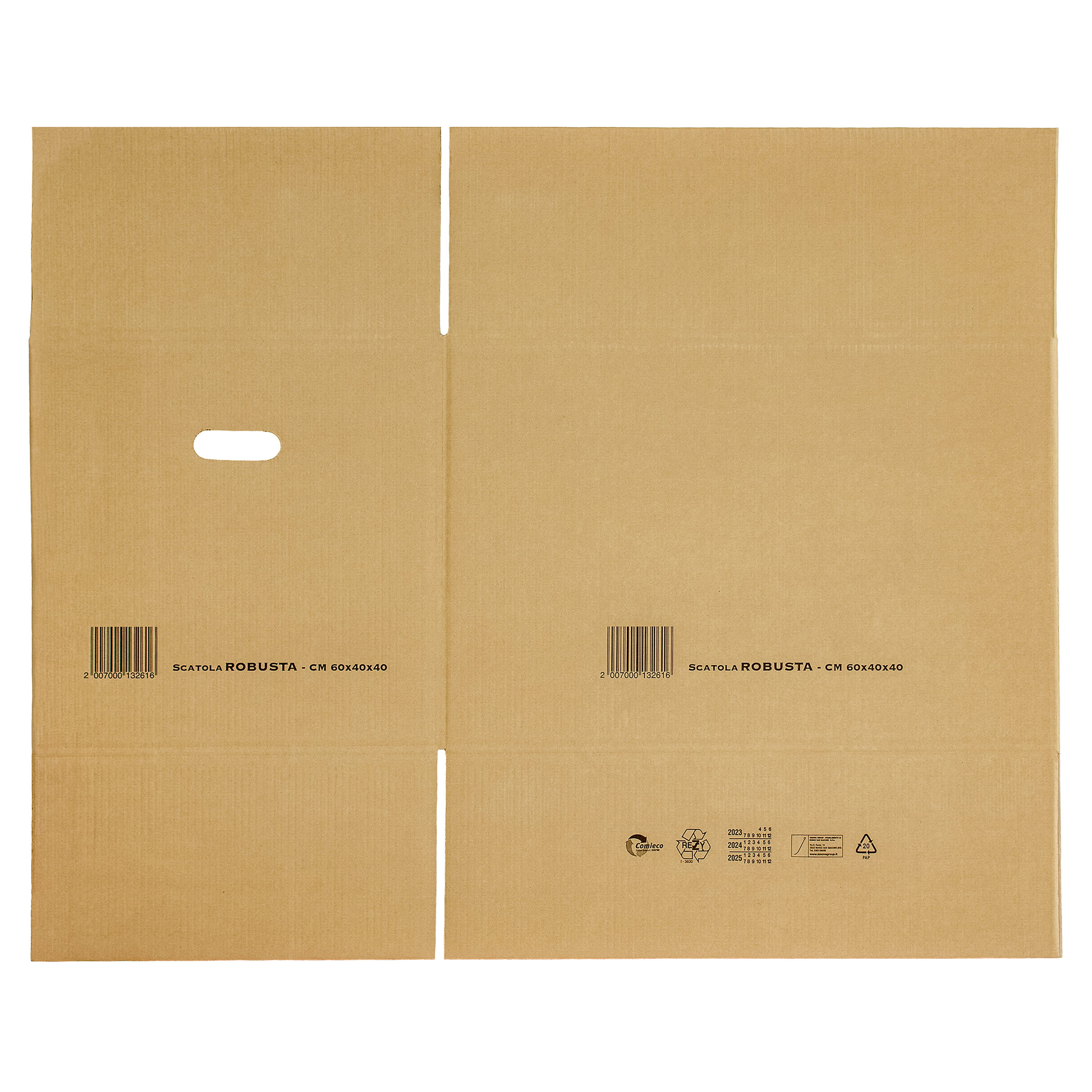 SCATOLA IMBALLO CARTONE 60x40x40 cm (LxHxP) CARTONE DOPPIA ONDA