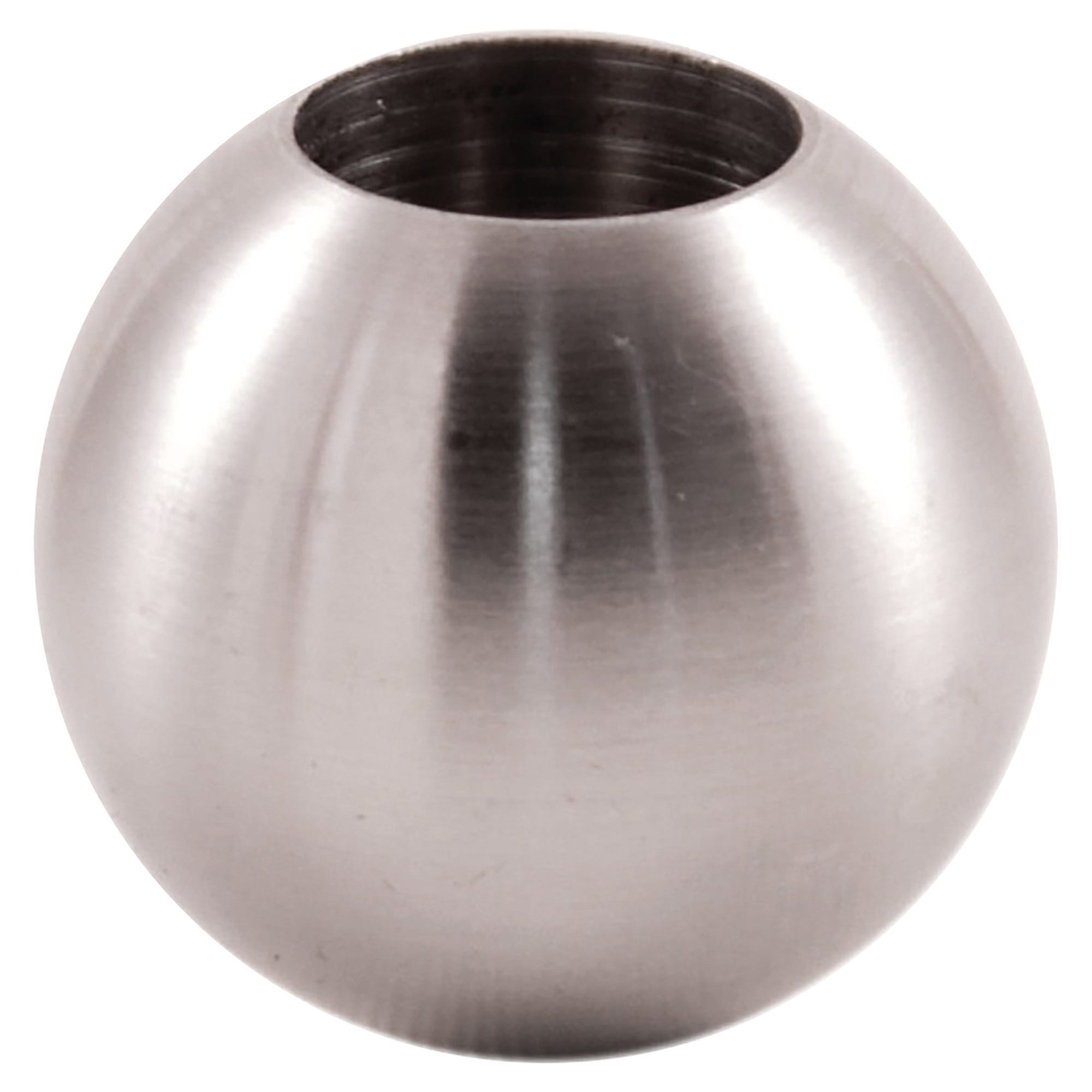 SFERE Ø 25 mm INOX AISI 316 CON FORO Ø 12,5 mm 5 PEZZI