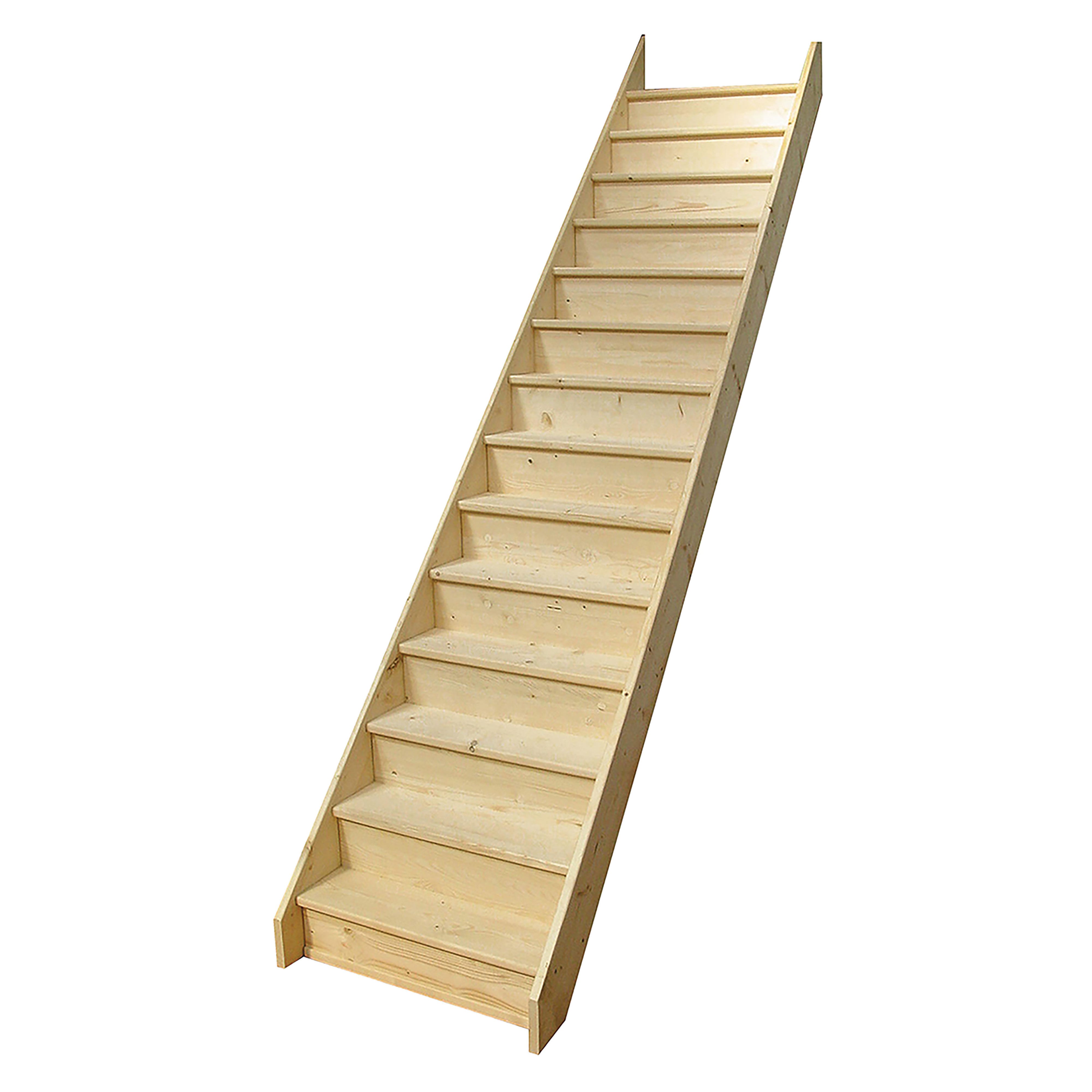 SCALA SALVASPAZIO IN ABETE 270x65 cm (HxL) 13 GRADINI | Tecnomat