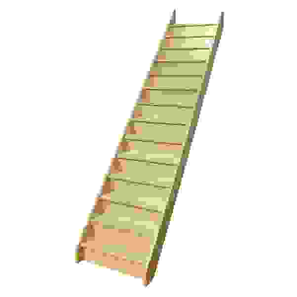 SCALA DRITTA IN ABETE 273x65 cm (HxL) 14 GRADINI