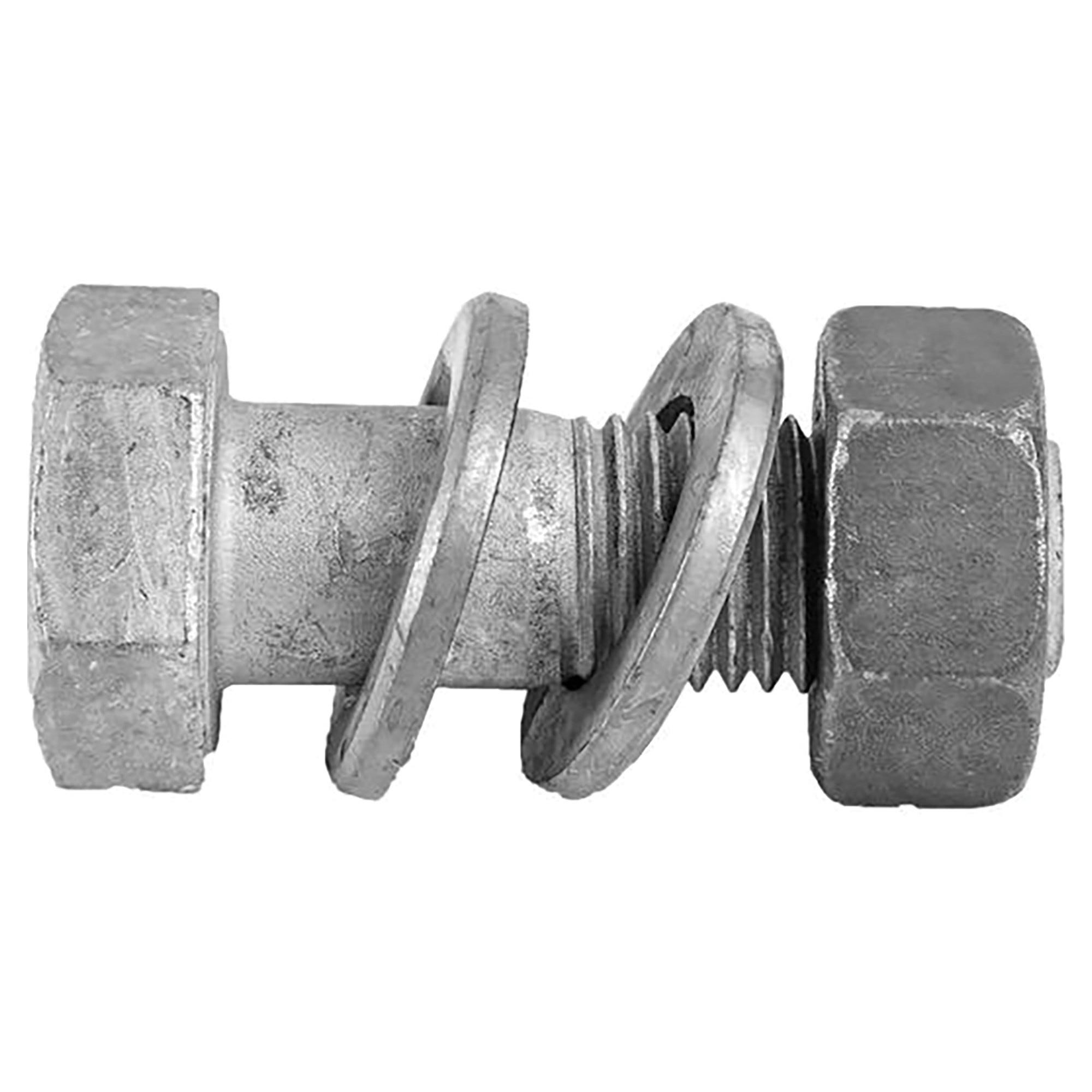 KIT COMPOSTO DA VITE DADO E 2 RONDELLE M20x55 mm EN 14399-4-6 ACCIAIO ...