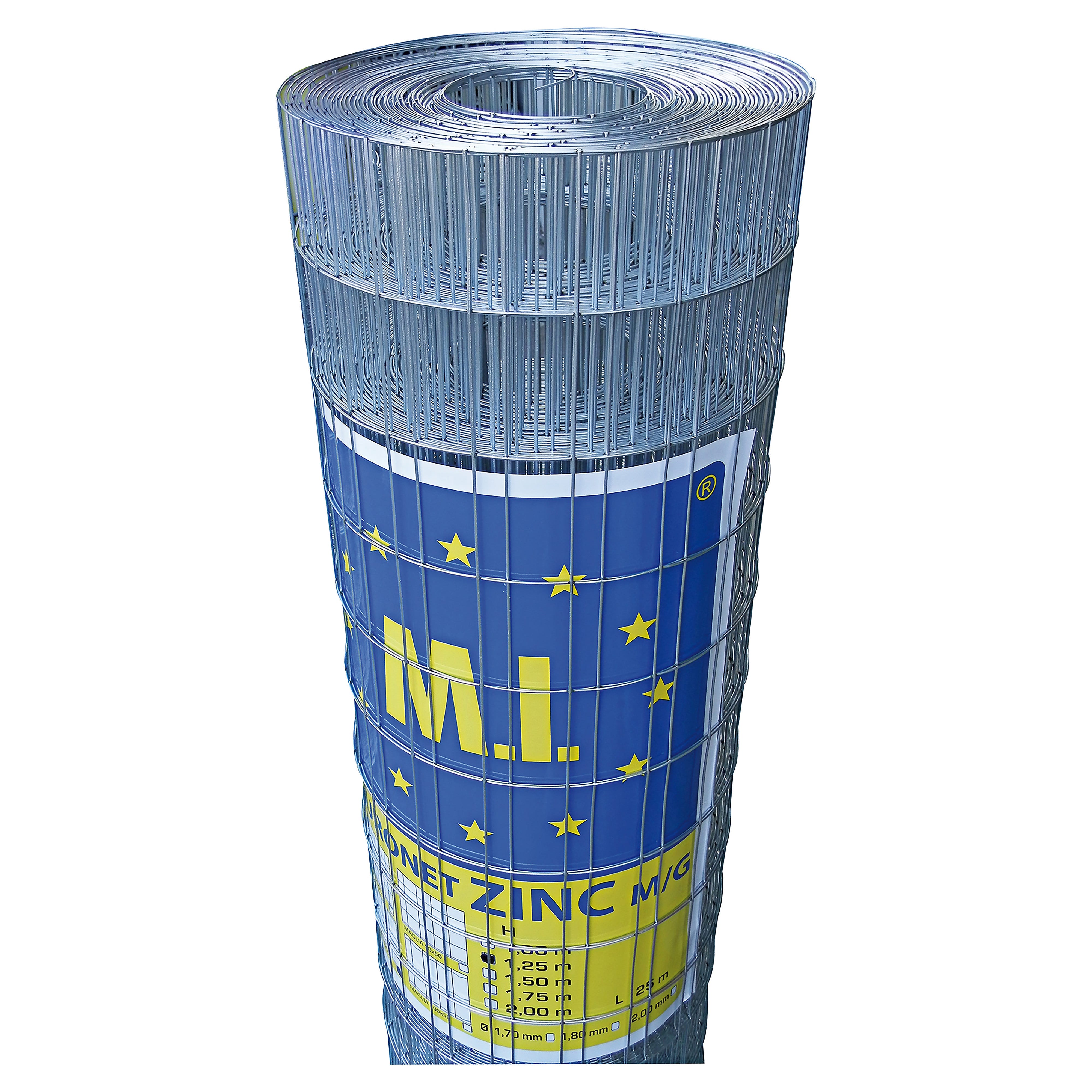 RETE ZINCATA 1,75x25 m FILO Ø 1,70 mm MAGLIA 50x75 mm
