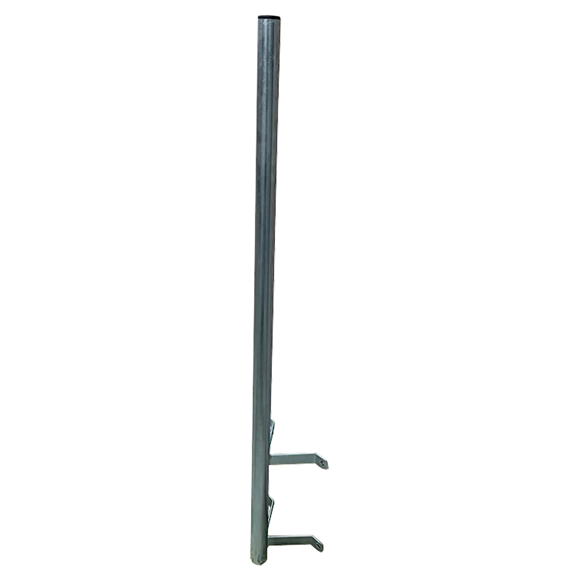 PALO RINFORZATO Ø 40 cm LUNGHEZZA 1,2 m ZANCHE A V DIMENSIONI 100x30x3 mm