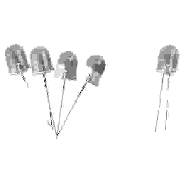 5 LED 10 mm ALTA LUMINOSITA' COLORE VERDE 1,5-3V