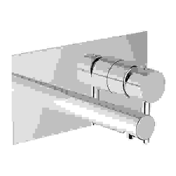 MISCELATORE LAVABO INCASSO KEO TEOREMA CROMO CARTUCCIA CERAMICA Ø 25 mm