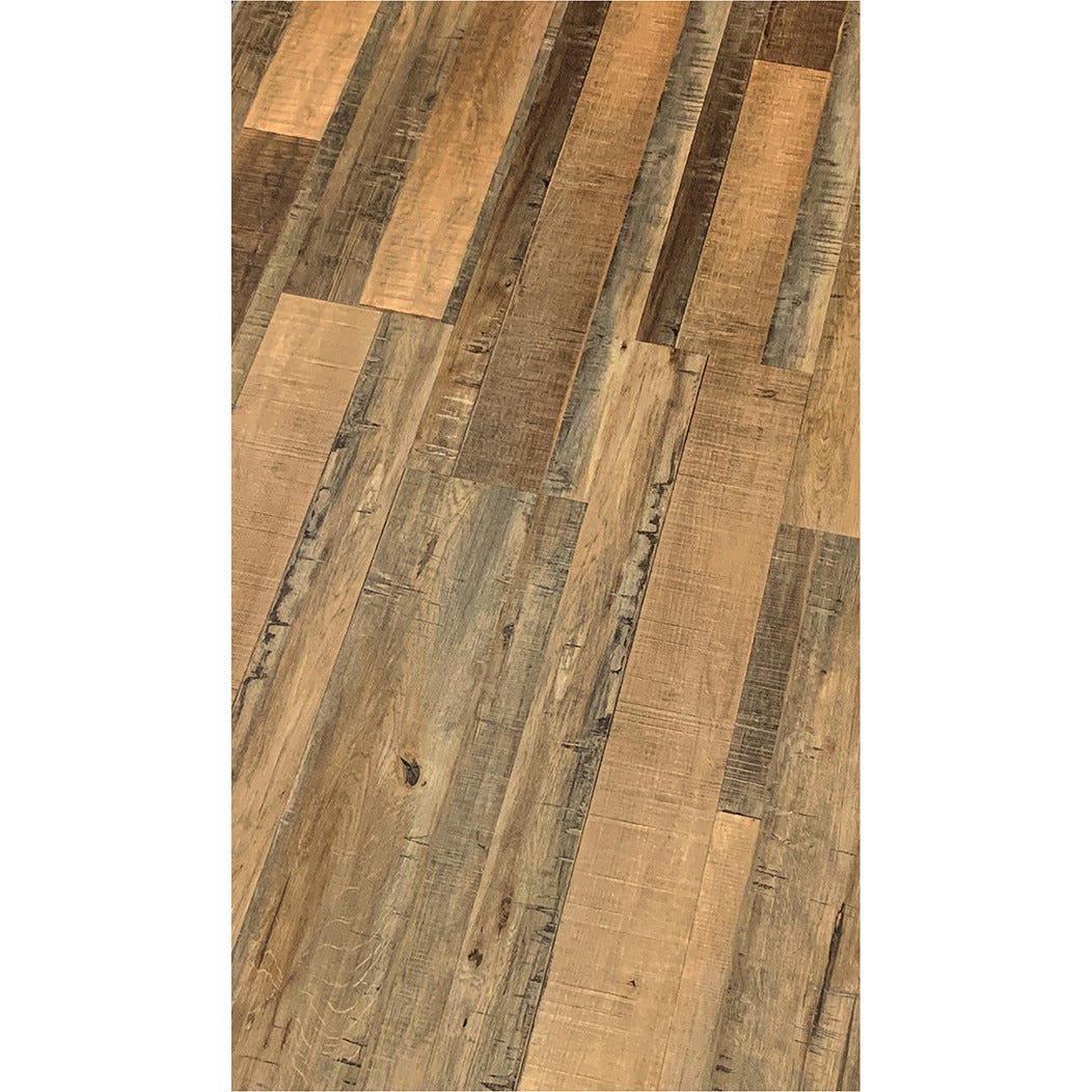 PAVIMENTO PVC CLICK ROVERE NATURALE 5 m 2 STRIPS 1,68 m²/PACCO STECCA ...