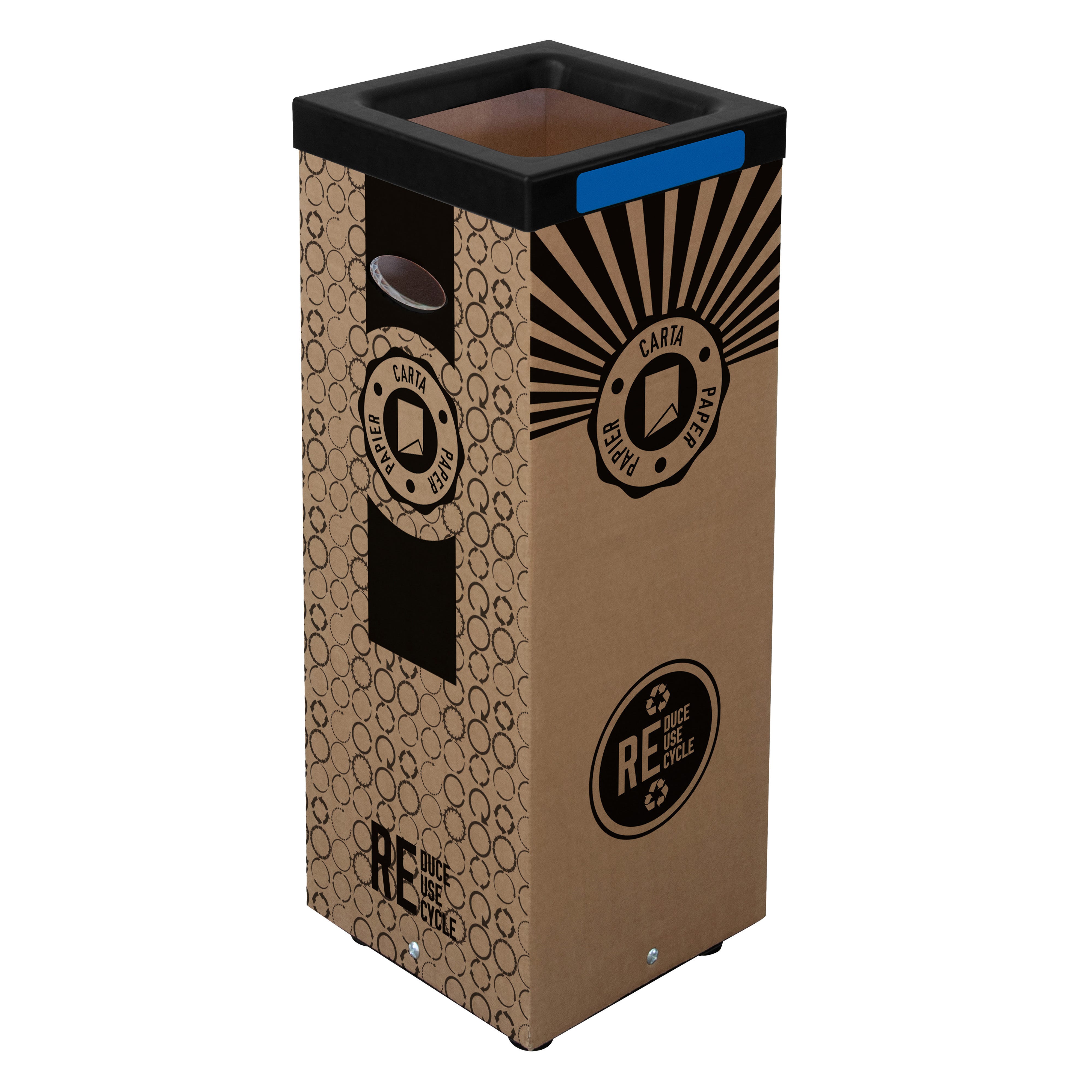 CONTENITORE IN CARTONE STILCASA 100 l 38x38xh80 cm SIMBOLO CARTA