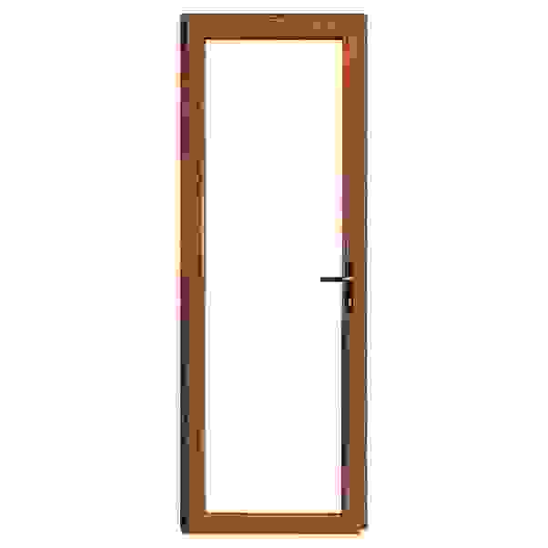 PORTA FINESTRA IN PVC ROVERE GOLD 1 ANTA CON SERRATURA SINISTRA 80x220 ...