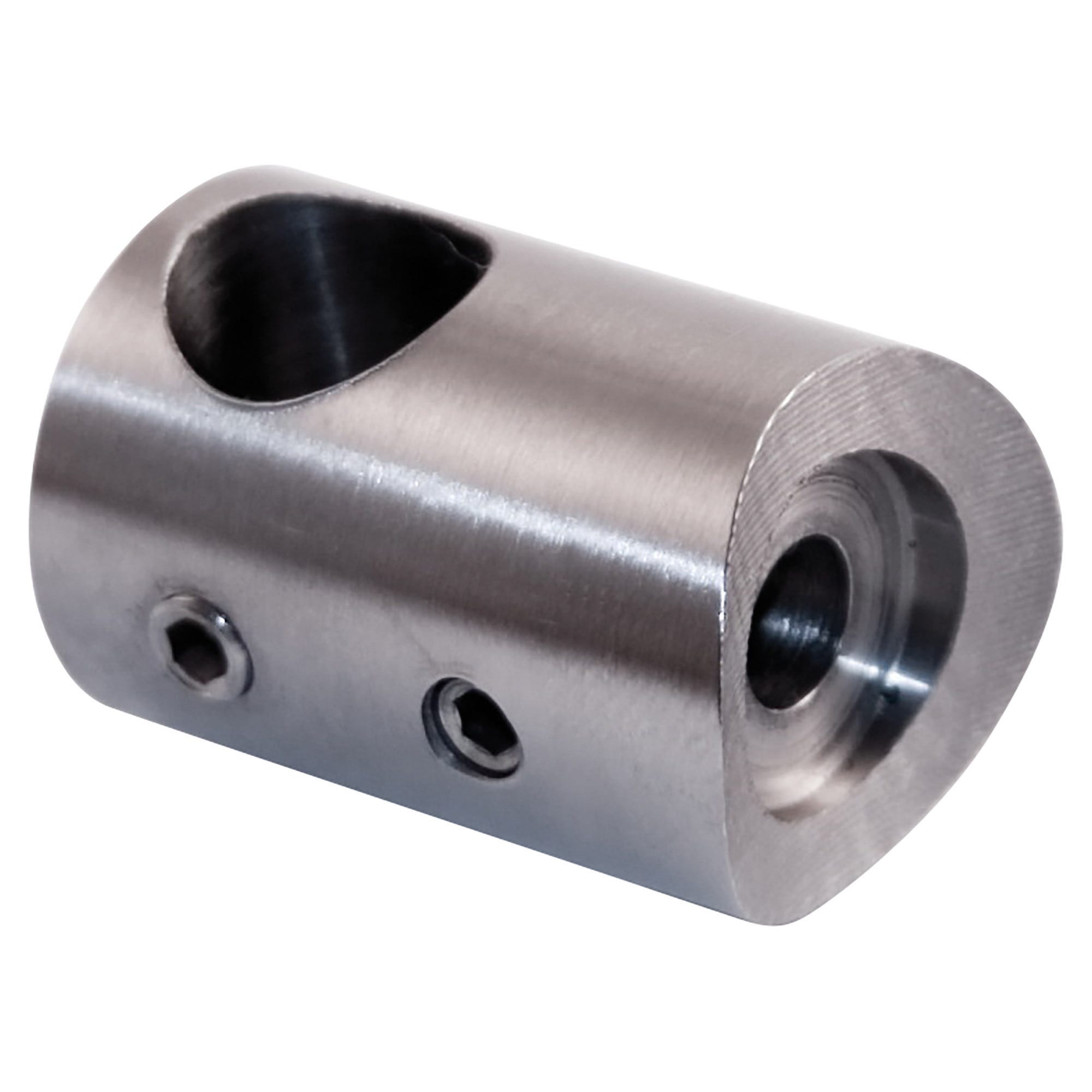 SUPPORTI INOX AISI 304 PER TONDO Ø 12 mm PER MONTANTE Ø 42,4 mm PER RINGHIERE 5 PEZZI