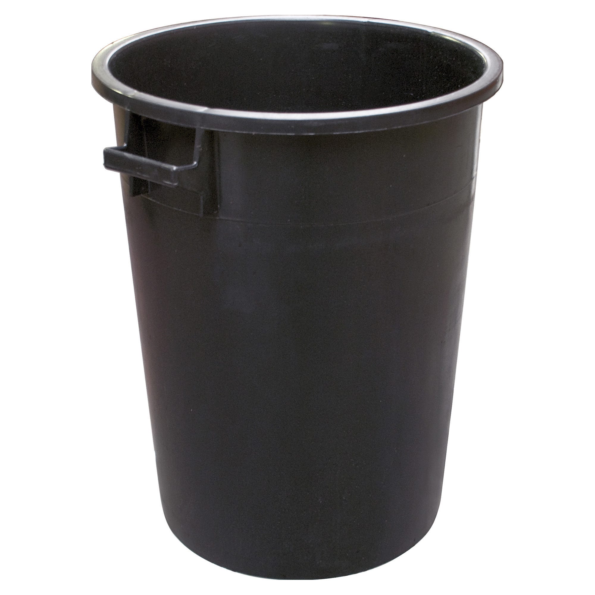 BIDONE INDUSTRIALE MOBILPLASTIC 100 l NERO CON MANICI SENZA COPERCHIO