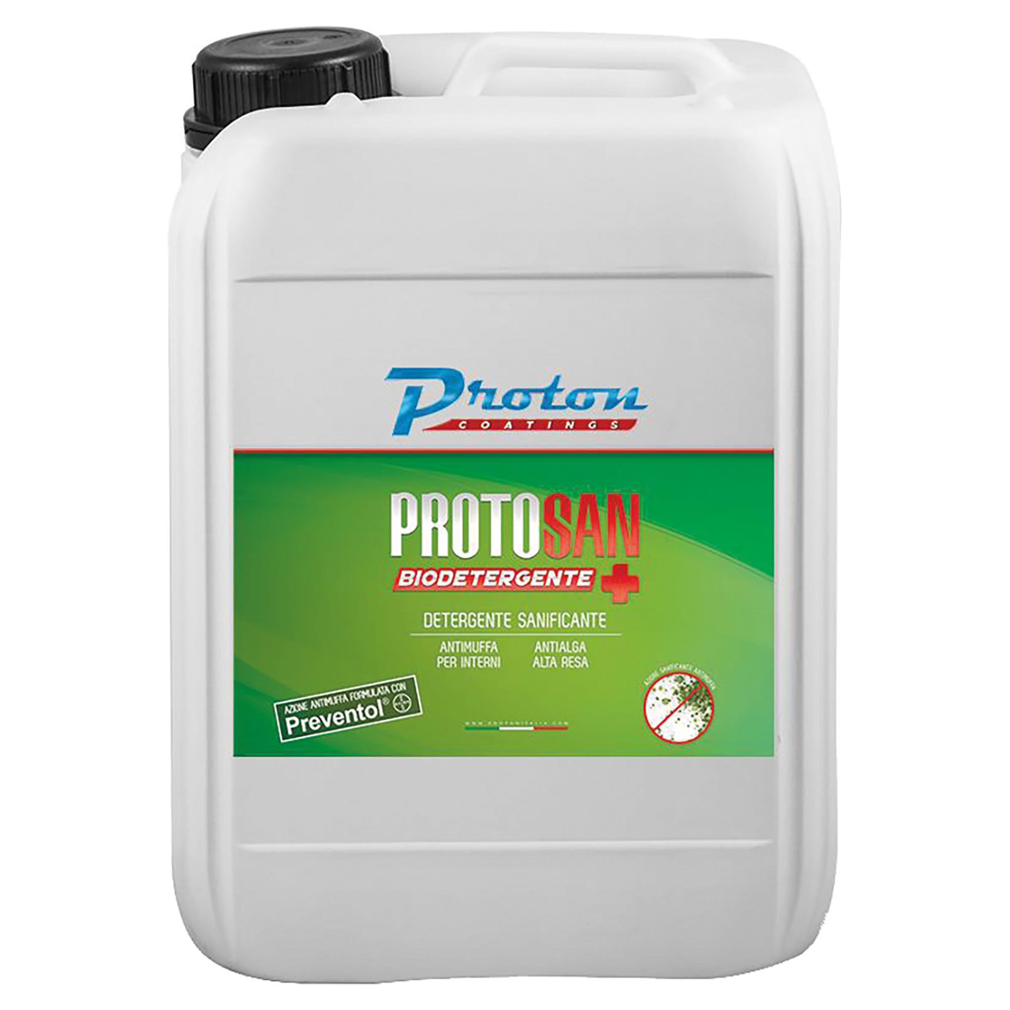 BIODETERGENTE ANTIMUFFA PROTOSAN 5 l 3-4 m² CON 1 l A 2 MANI