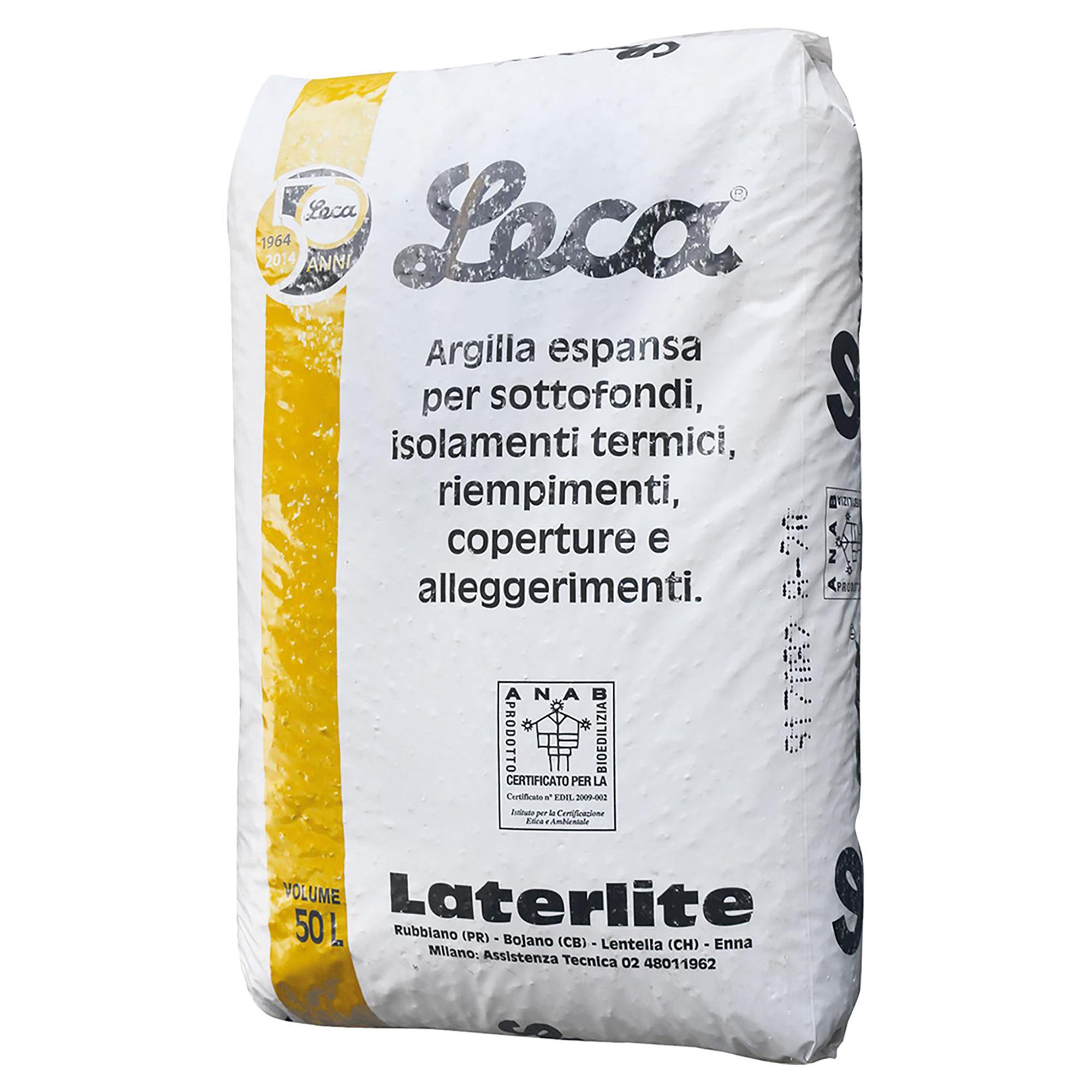 ARGILLA ESPANSA LECA 8-20 mm 50 l 20 SACCHI/m³ PER RIEMPIMENTI P ...
