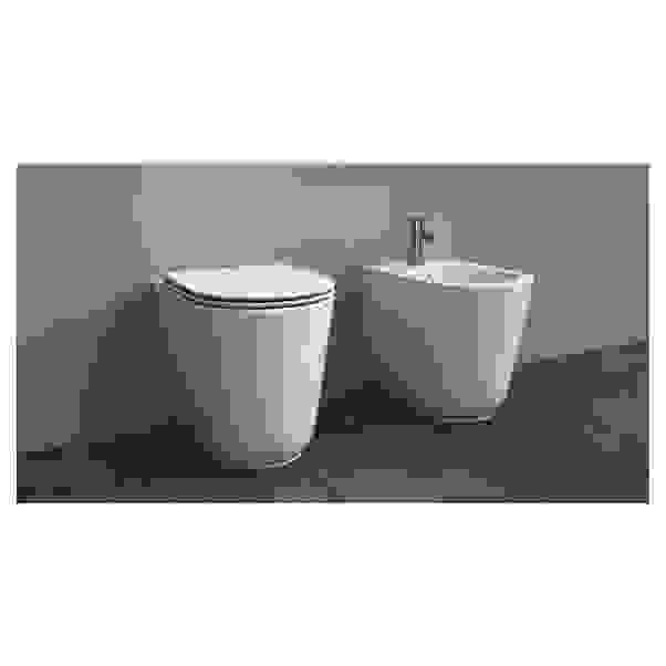 BIDET SERIE JOHN FILO MURO IN CERAMICA BIANCA