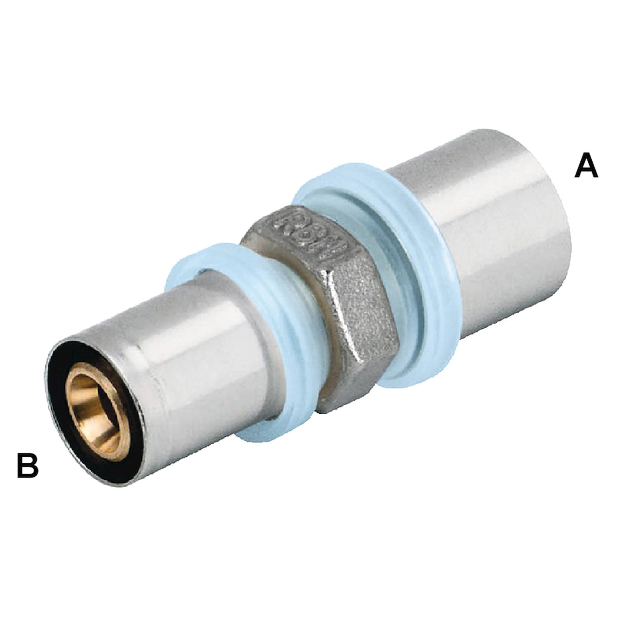 RACCORDO PRESS FIT RBM PER MULTISTRATO MANICOTTO RIDOTTO Ø20x16 mm ...