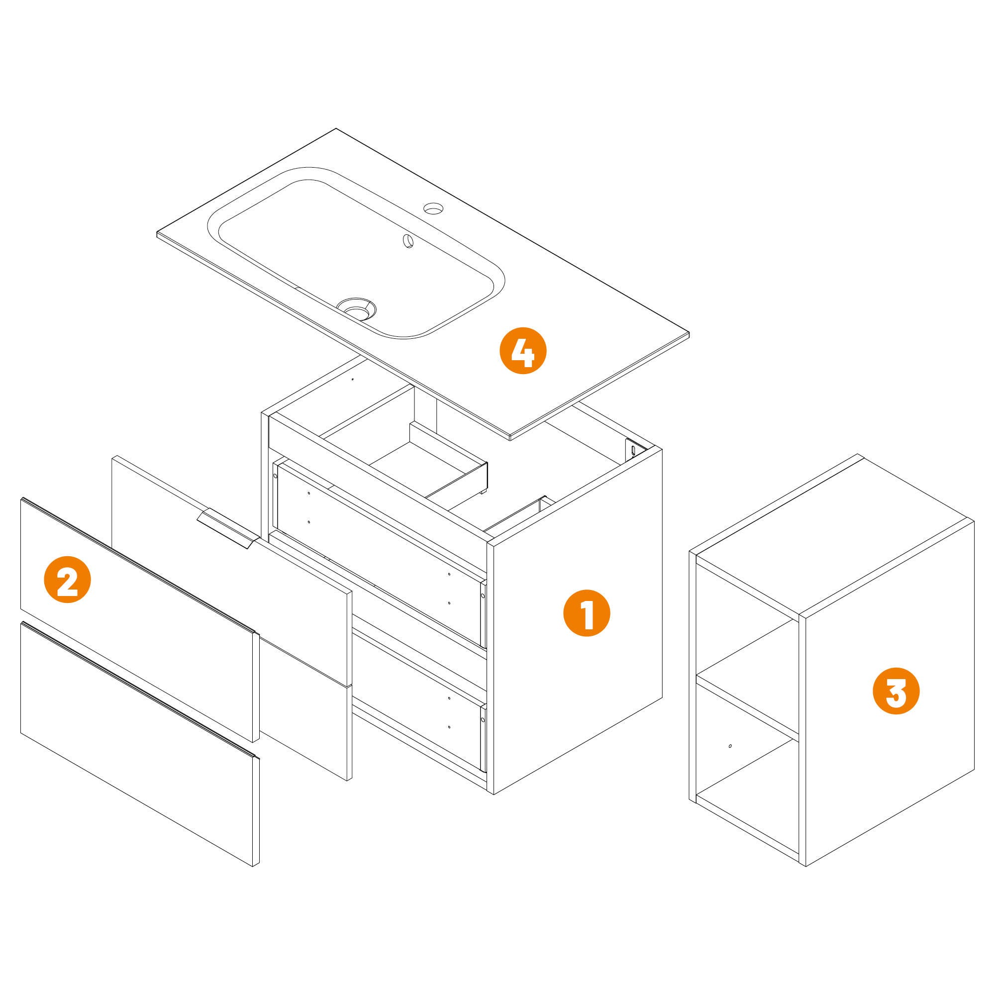 Arredo bagno: serie Modul | Scopri su Tecnomat